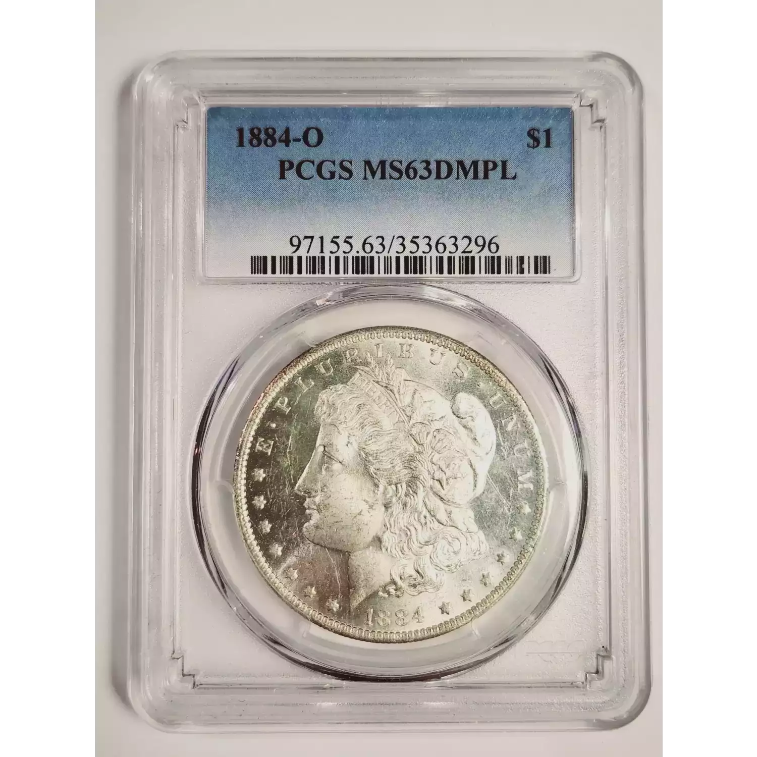 1884-O Morgan Silver Dollar PCGS MS-63 DMPL - Bob Paul Rare Coins