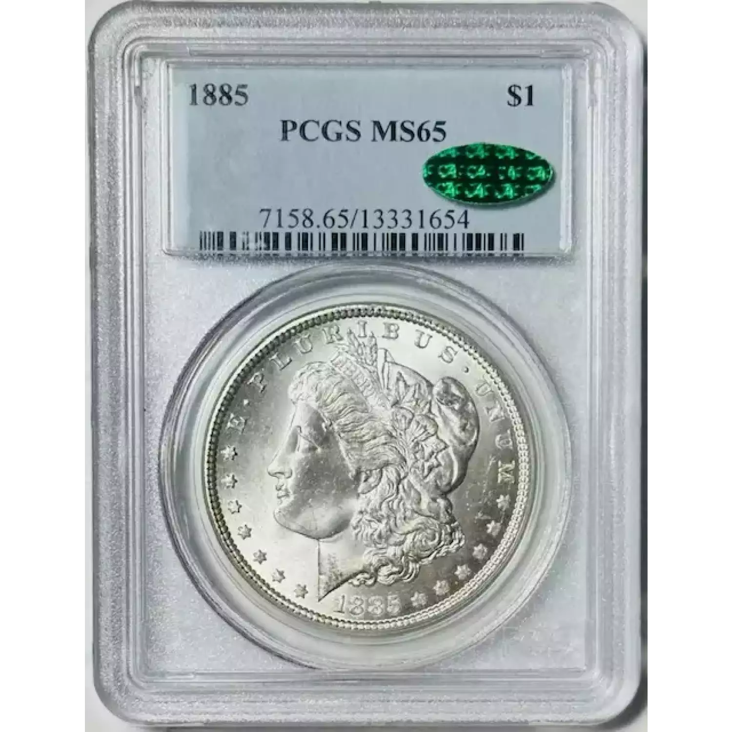 1885 Morgan Silver Dollar PCGS MS-65 LOW CAC POPULATION CAC - Bob Paul ...