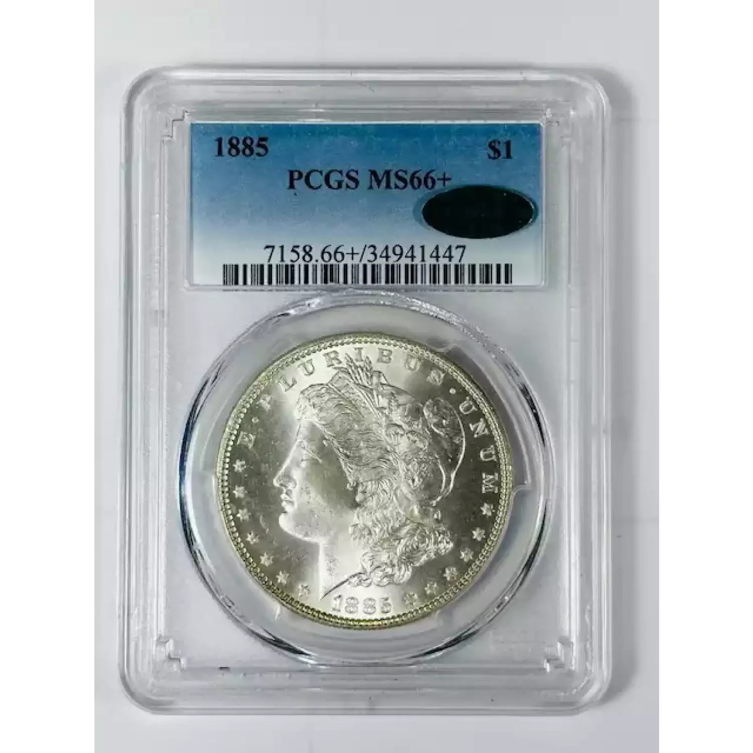 1885 Morgan Silver Dollar PCGS MS-66+ CAC - Bob Paul Rare Coins
