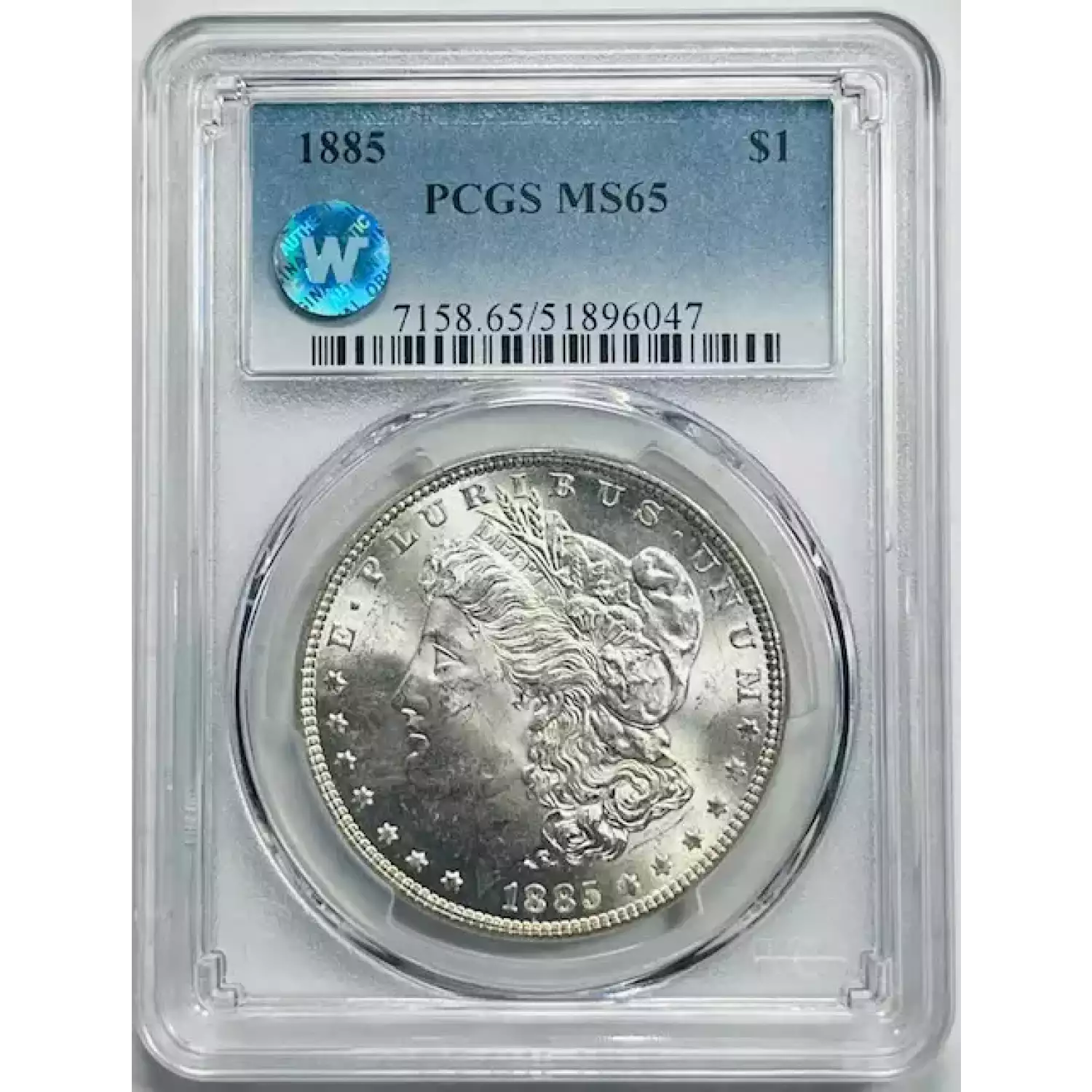 1885 Morgan Silver Dollar PCGS MS-65 Sight White - Bob Paul Rare Coins