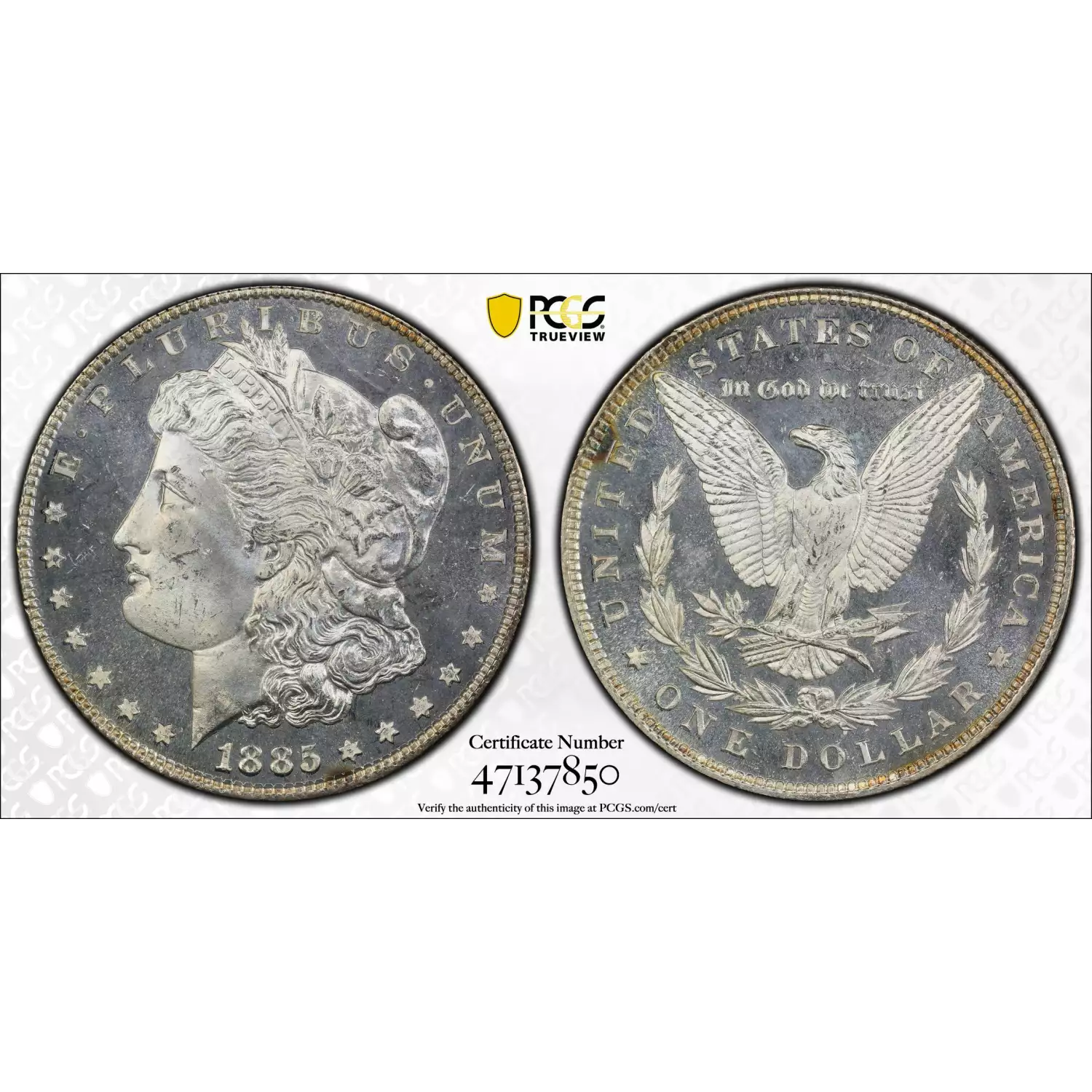 1885 Morgan Silver Dollar PCGS MS-65 DMPL - Bob Paul Rare Coins