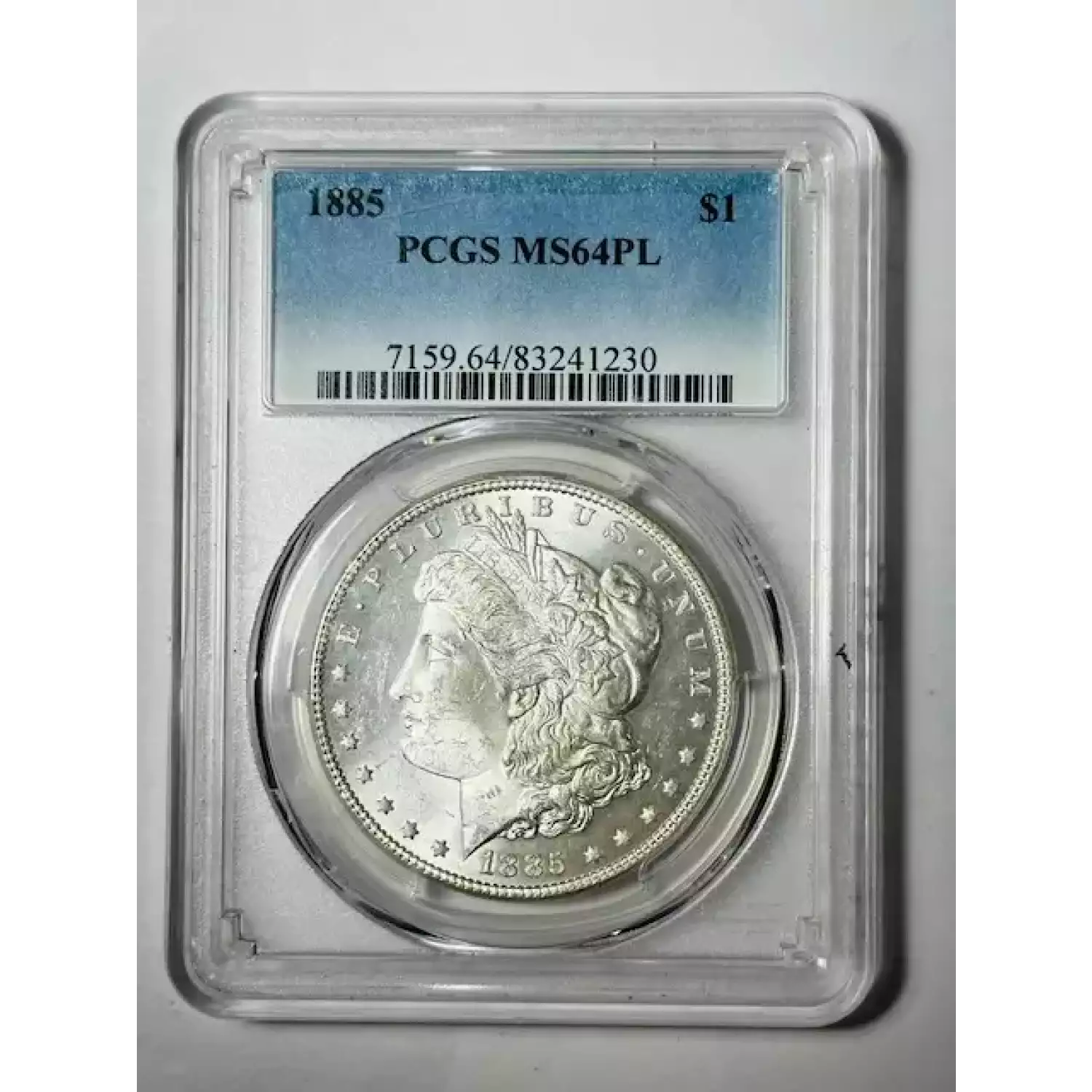 1885 Morgan Silver Dollar PCGS MS-64 PL White!- Proof Like - Bob Paul ...