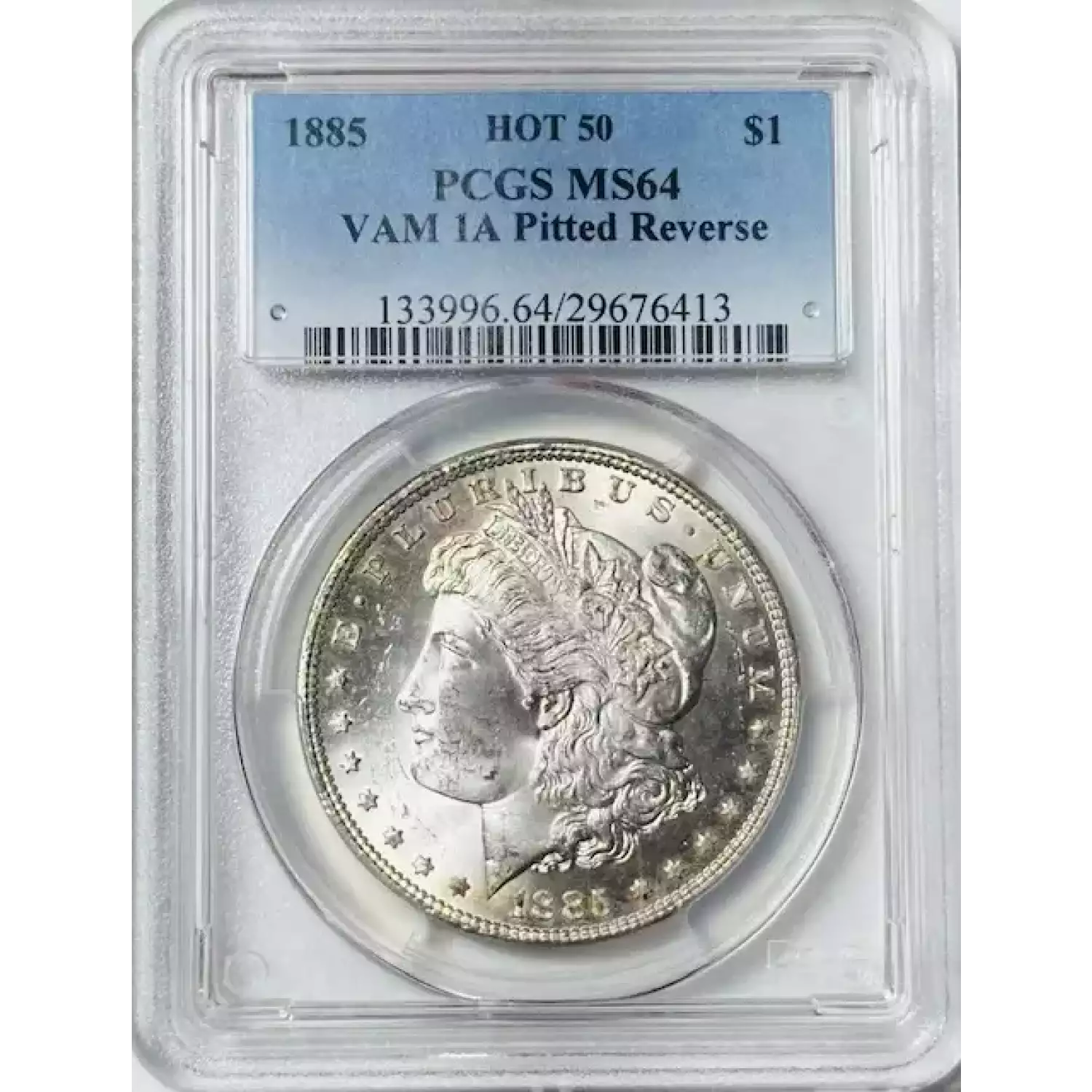 1885 Morgan Silver Dollar PCGS MS-64 VAM 1A Pitted Reverse - Bob Paul ...