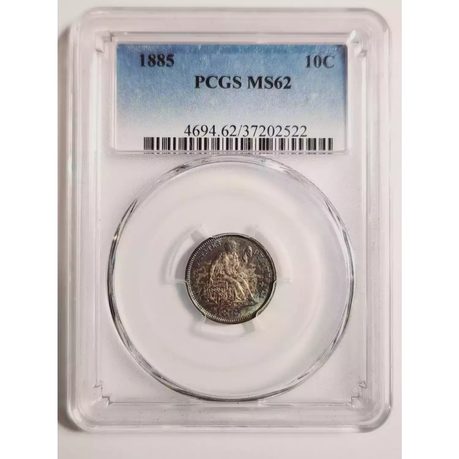 1885 Liberty Seated Dime PCGS MS-62 - Bob Paul Rare Coins
