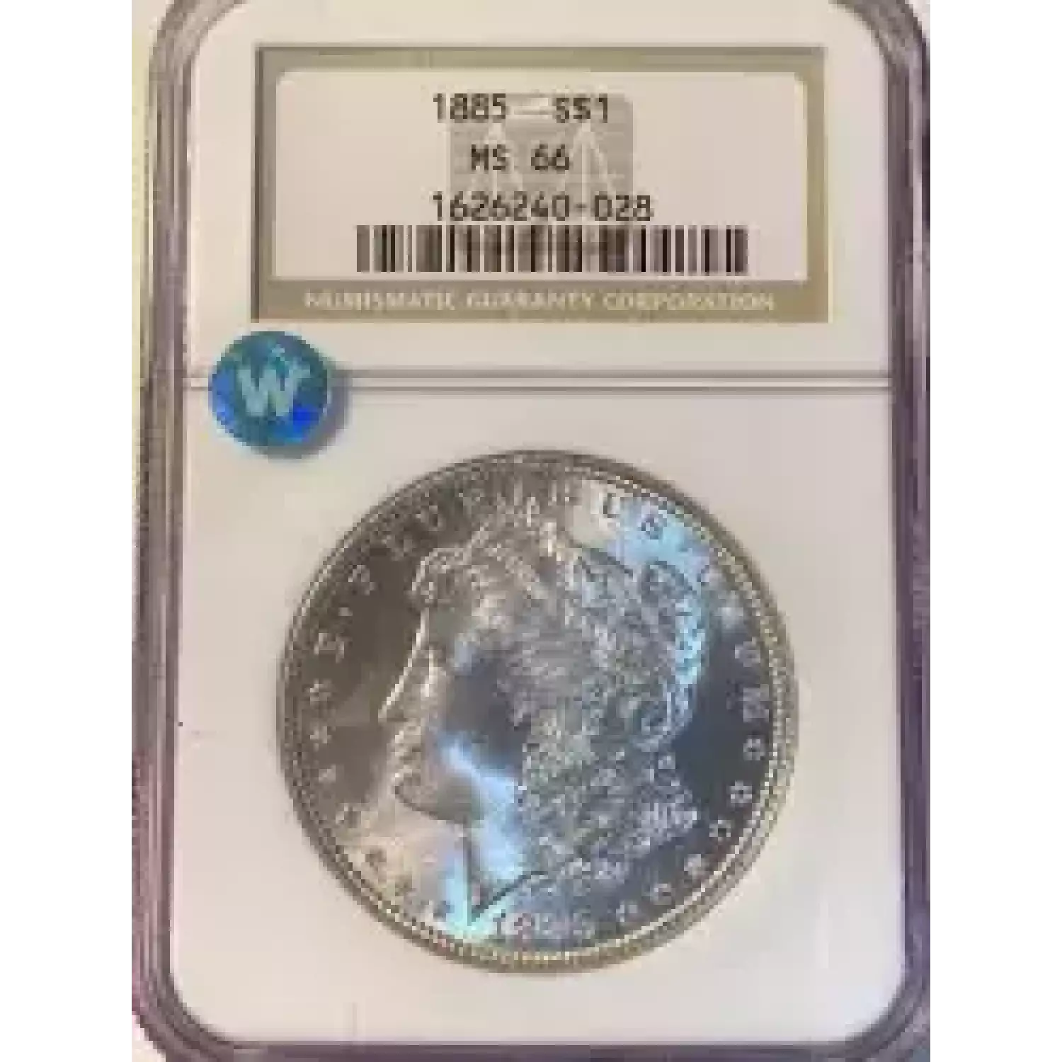 1885 Morgan Silver Dollar NGC MS-66 Sight White - Bob Paul Rare Coins