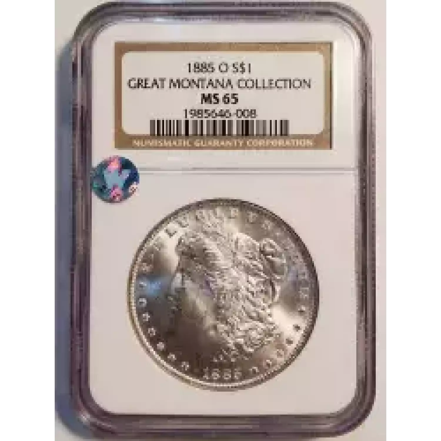 1885-O Morgan Silver Dollar NGC MS-65 Great Montana Collection Sight ...