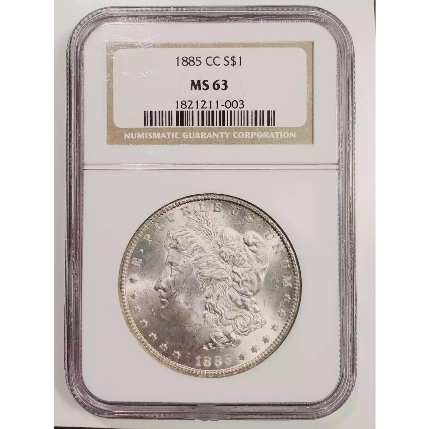 1885-CC Morgan Silver Dollar NGC MS-63 - Bob Paul Rare Coins