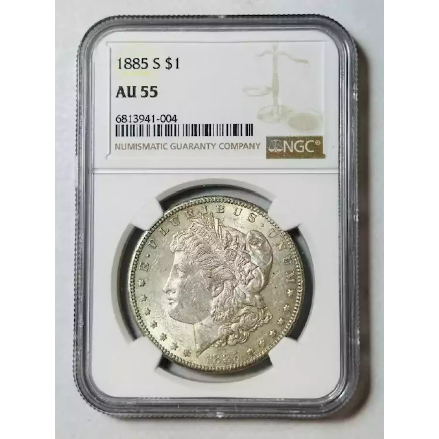 1885-S Morgan Silver Dollar NGC AU-55 - Bob Paul Rare Coins