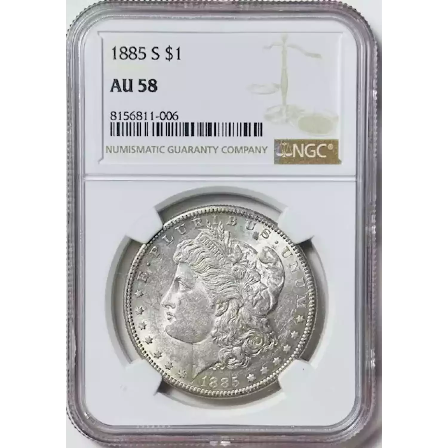 1885-S Morgan Silver Dollar NGC AU-58 - Bob Paul Rare Coins