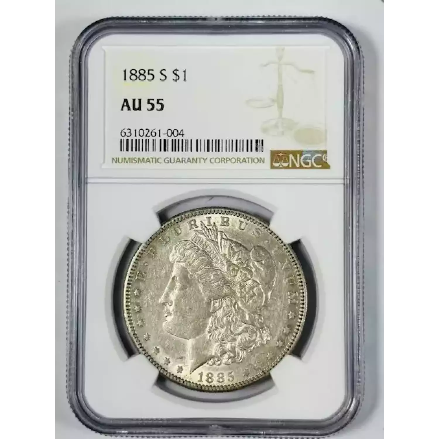 1885-S Morgan Silver Dollar NGC AU-55 - Bob Paul Rare Coins