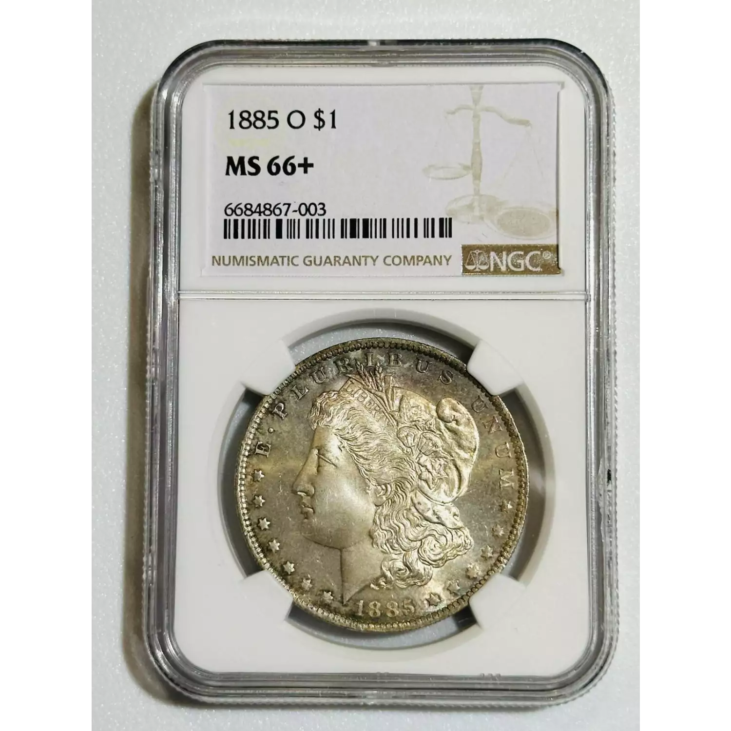 1885-O Morgan Silver Dollar NGC MS-66+ - Bob Paul Rare Coins