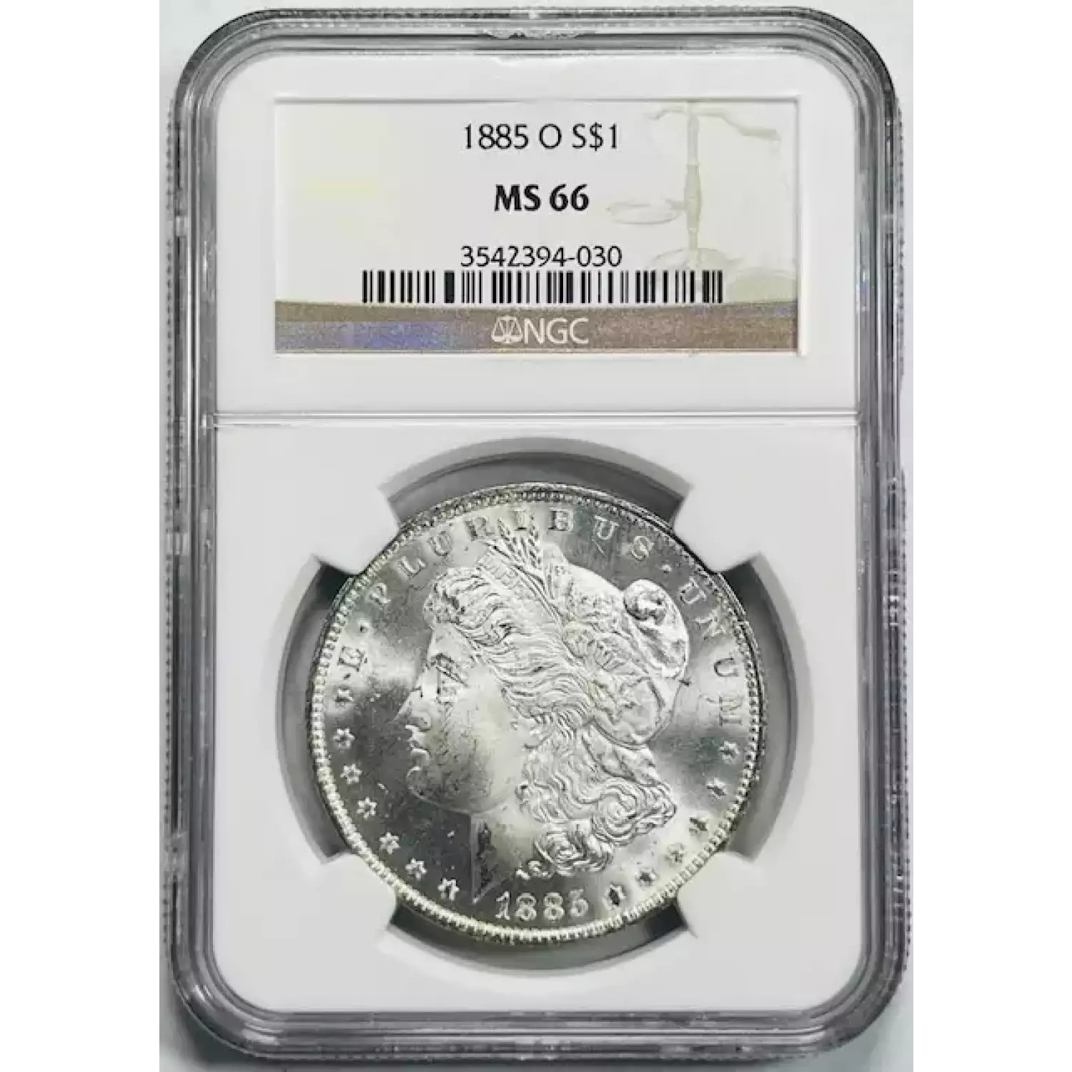 1885-O Morgan Silver Dollar NGC MS-66 White! - Bob Paul Rare Coins