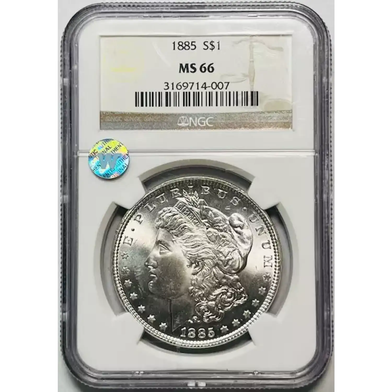 1885 Morgan Silver Dollar NGC MS-66 Sight White - Bob Paul Rare Coins