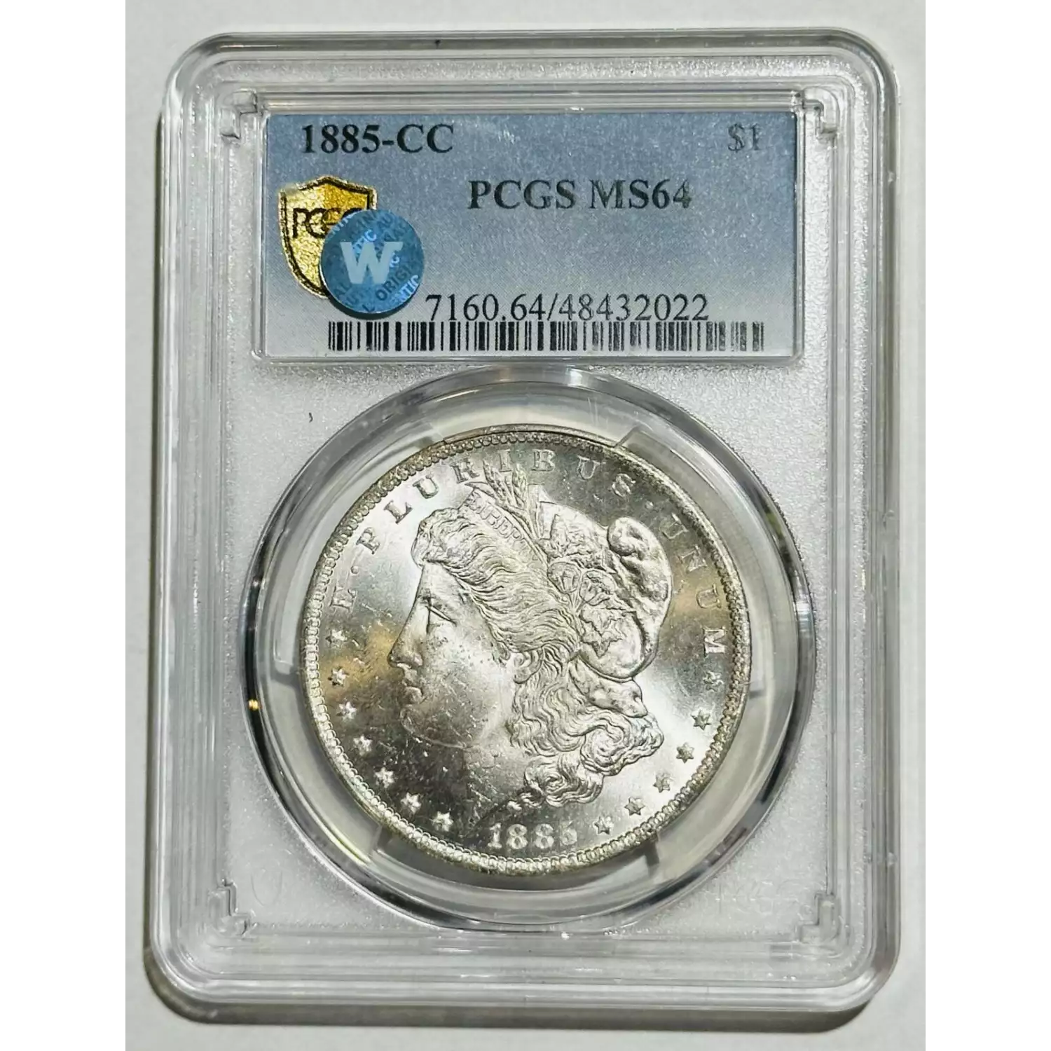 1885-CC Morgan Silver Dollar PCGS MS-64 Sight White - Bob Paul Rare Coins