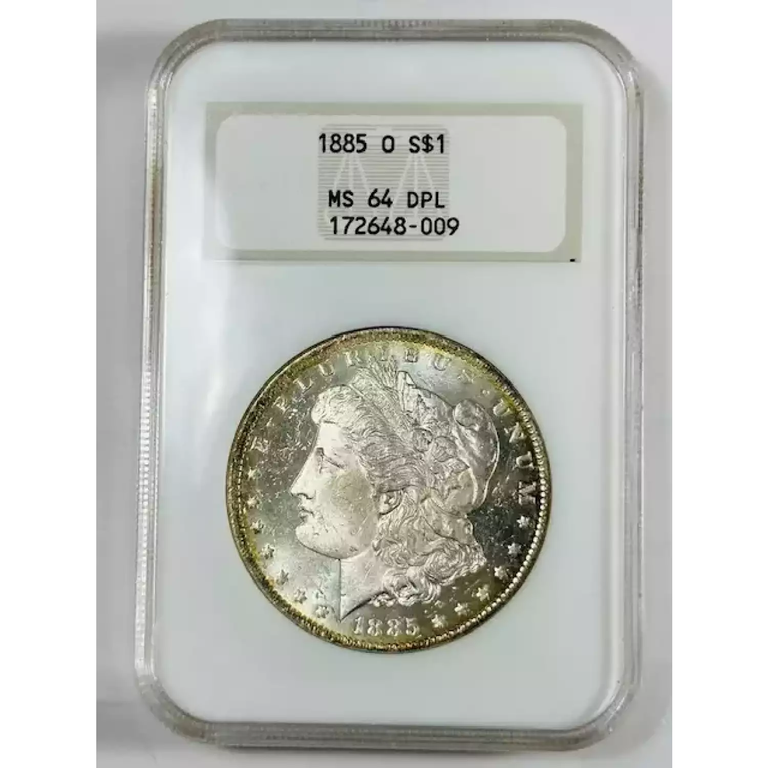 1885-O Morgan Silver Dollar NGC MS-64 DPL Cameo Look! - Bob Paul Rare Coins