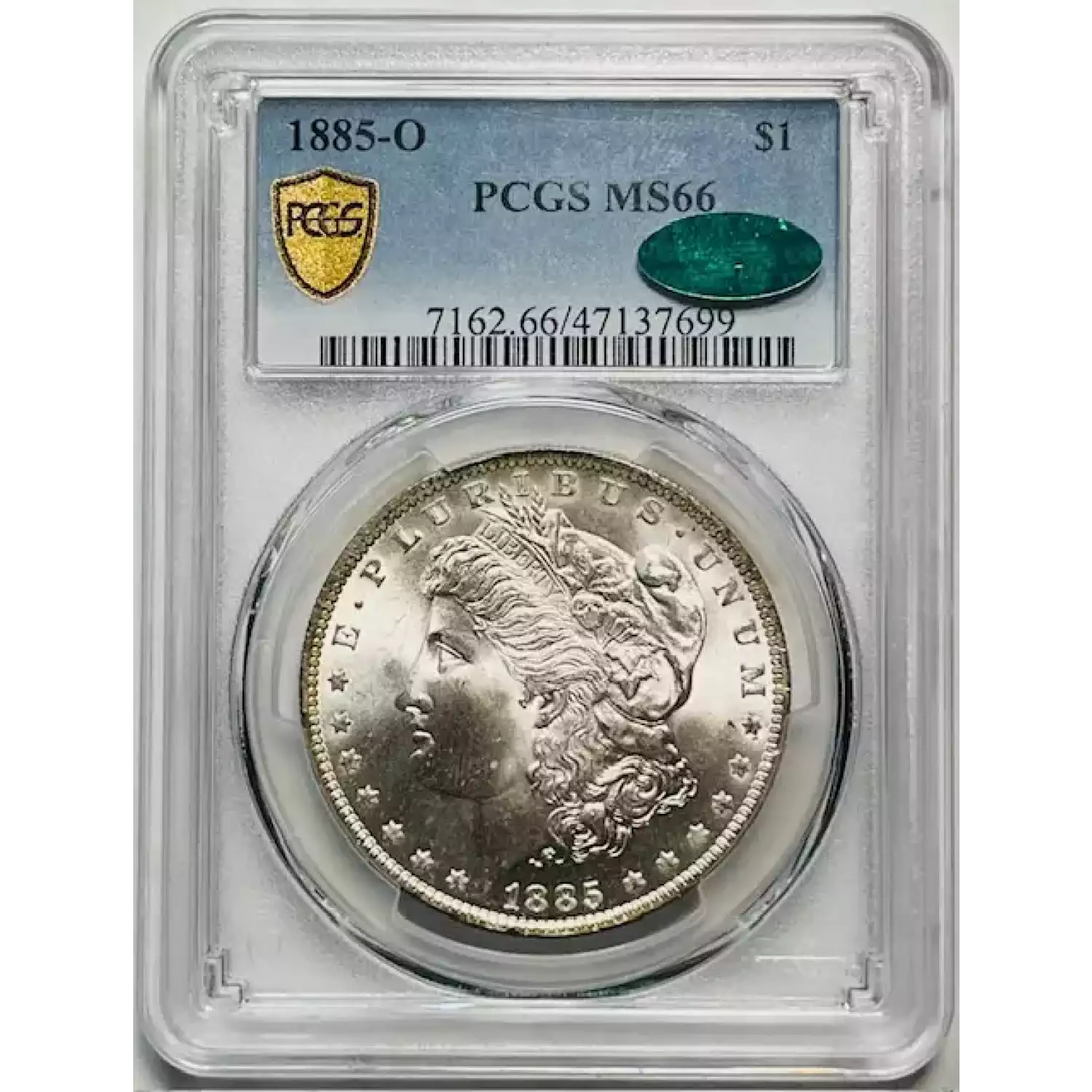 1885-O Morgan Silver Dollar PCGS MS-66 Low CAC Pop! CAC - Bob Paul Rare ...