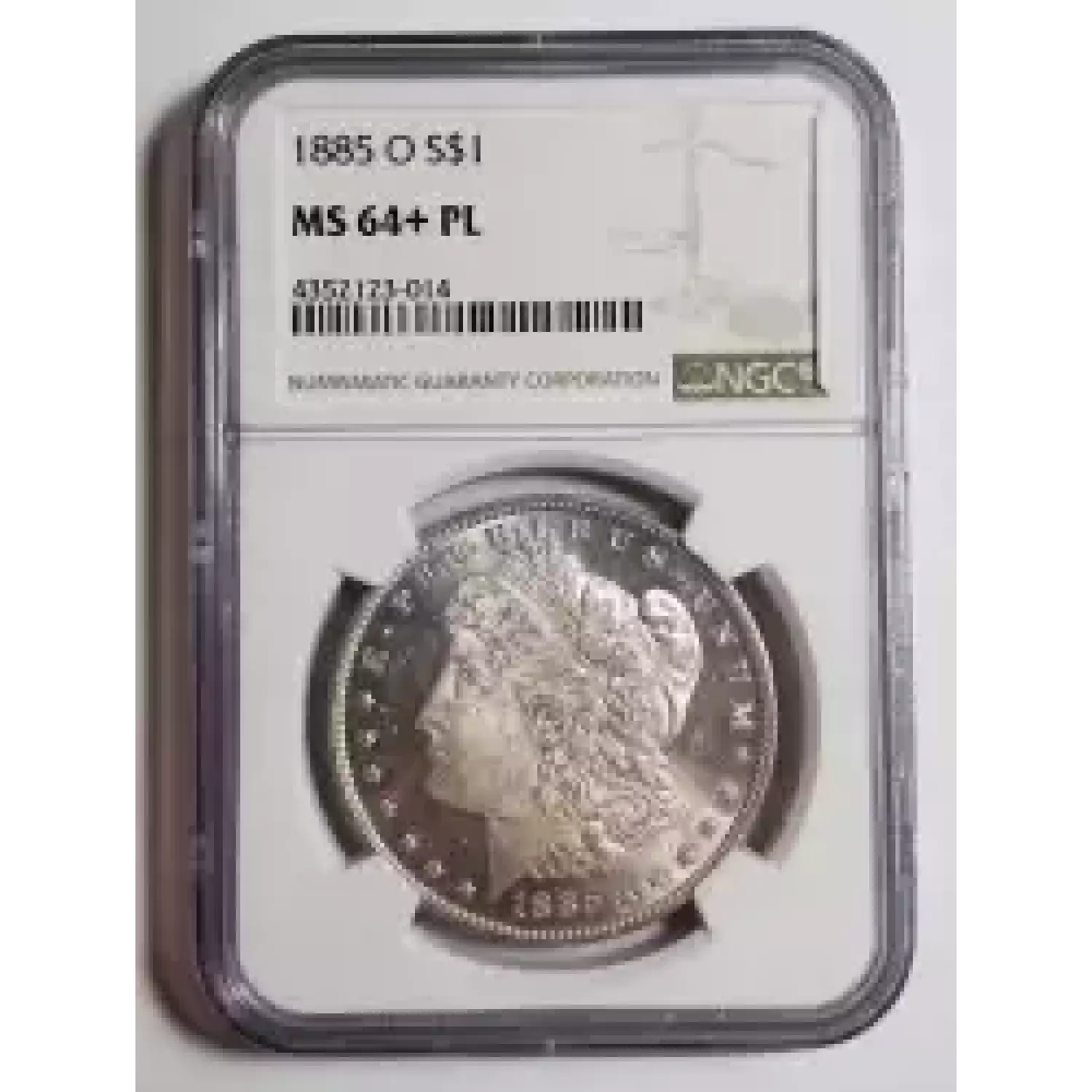1885-O Morgan Silver Dollar NGC MS-64+ PL - Bob Paul Rare Coins