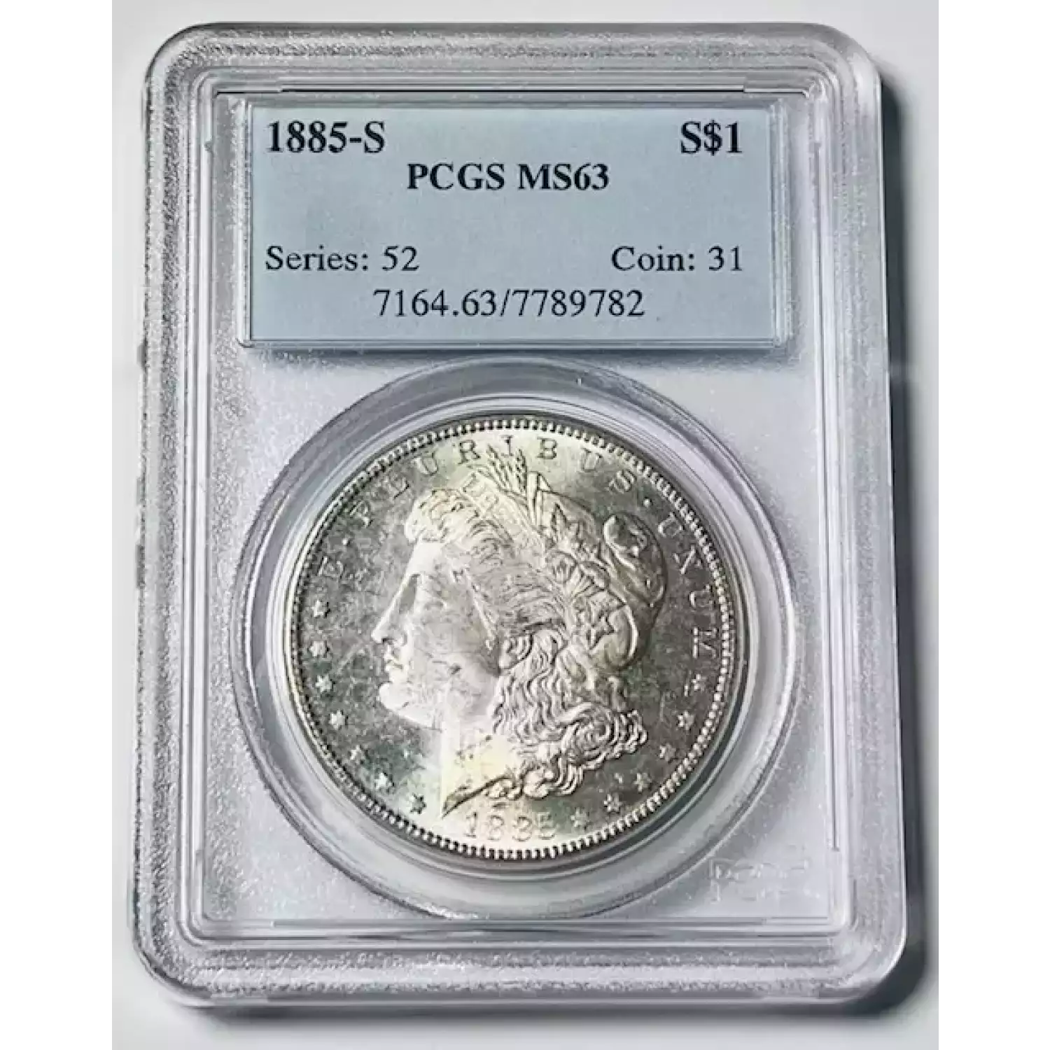 1885-S Morgan Silver Dollar PCGS MS-63 - Bob Paul Rare Coins