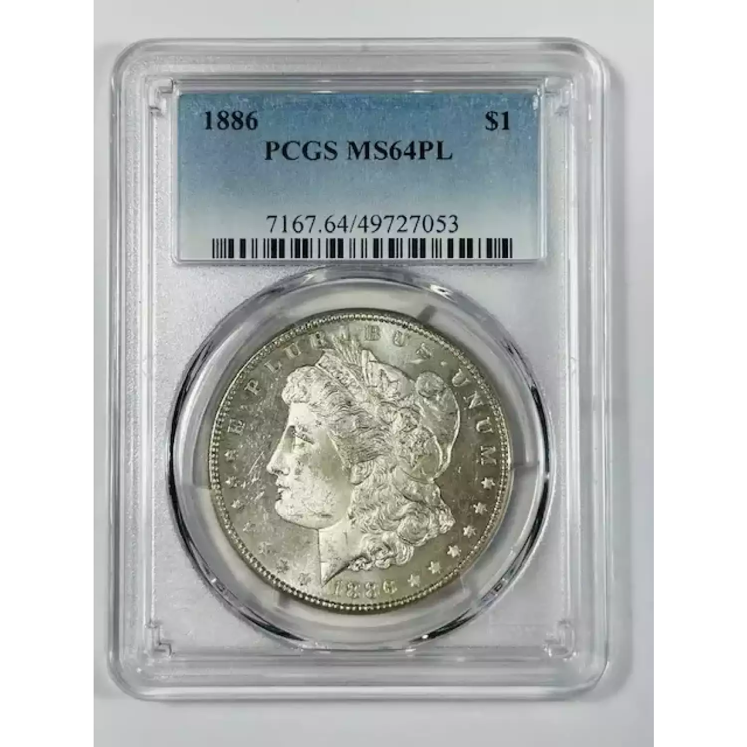 1886 Morgan Silver Dollar PCGS MS-64 PL Proof Like! - Bob Paul Rare Coins