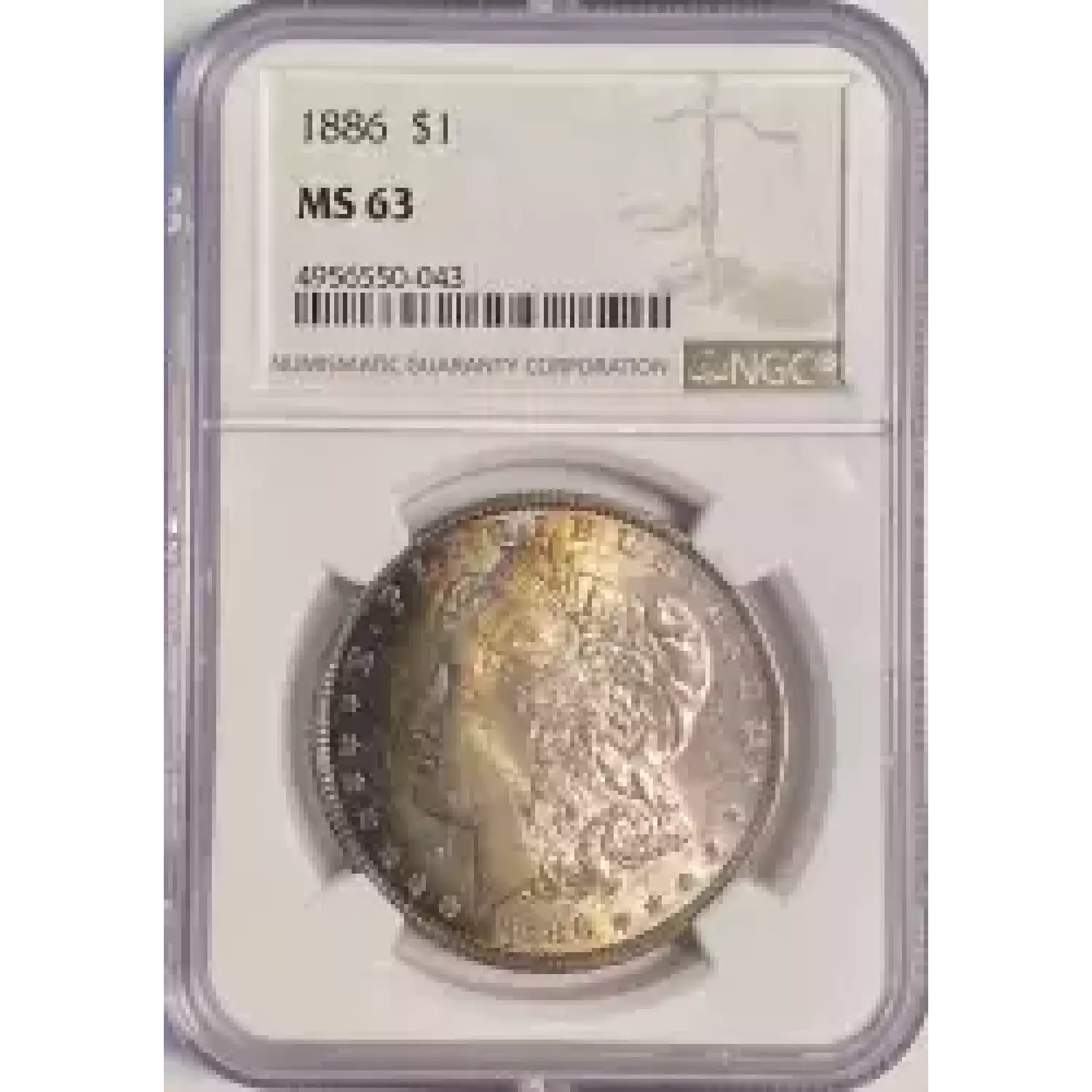1886 Morgan Silver Dollar NGC MS-63 - Bob Paul Rare Coins