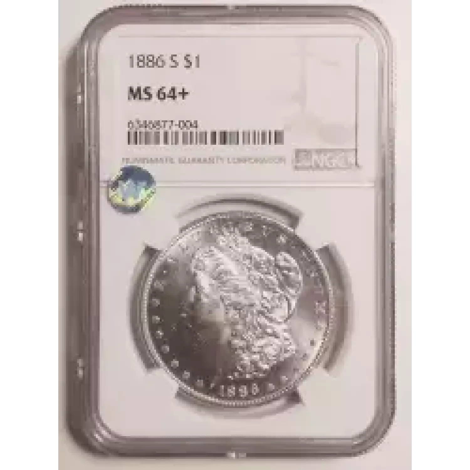 1886-S Morgan Silver Dollar NGC MS-64+ Sight White - Bob Paul Rare Coins