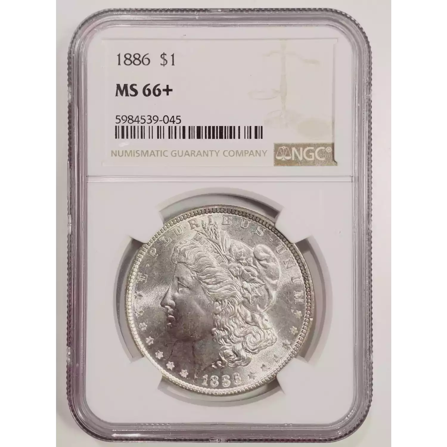 1886 Morgan Silver Dollar NGC MS-66+ - Bob Paul Rare Coins