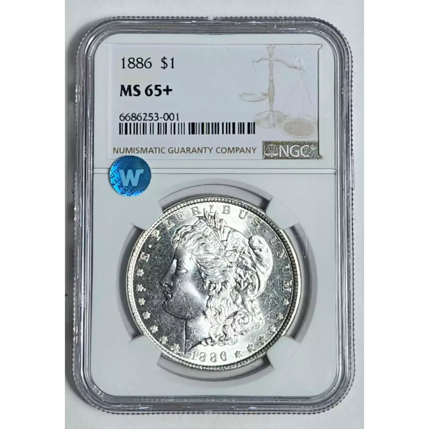 1886 NGC MS-65+ - Bob Paul Rare Coins