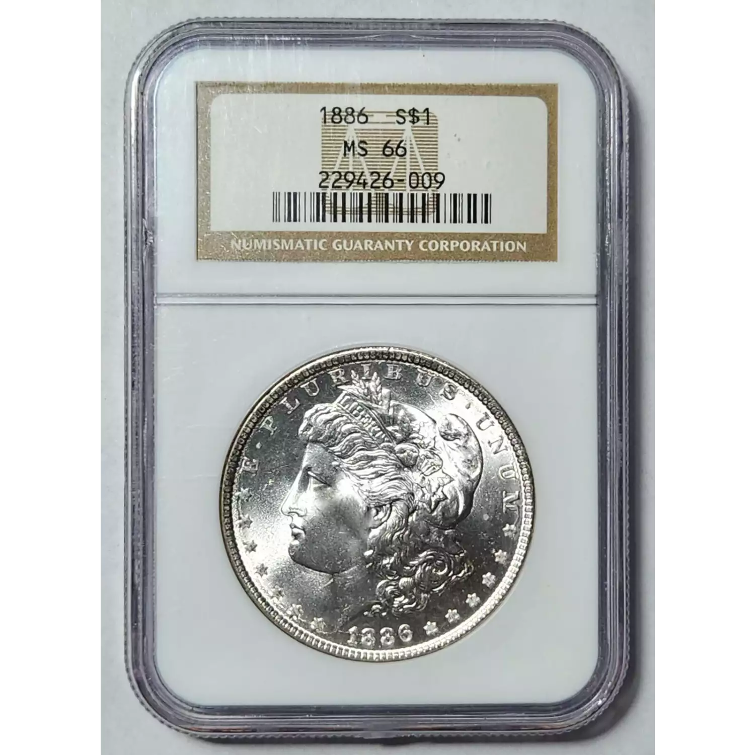 1886 Morgan Silver Dollar NGC MS-66 - BLAST WHITE - Bob Paul Rare Coins
