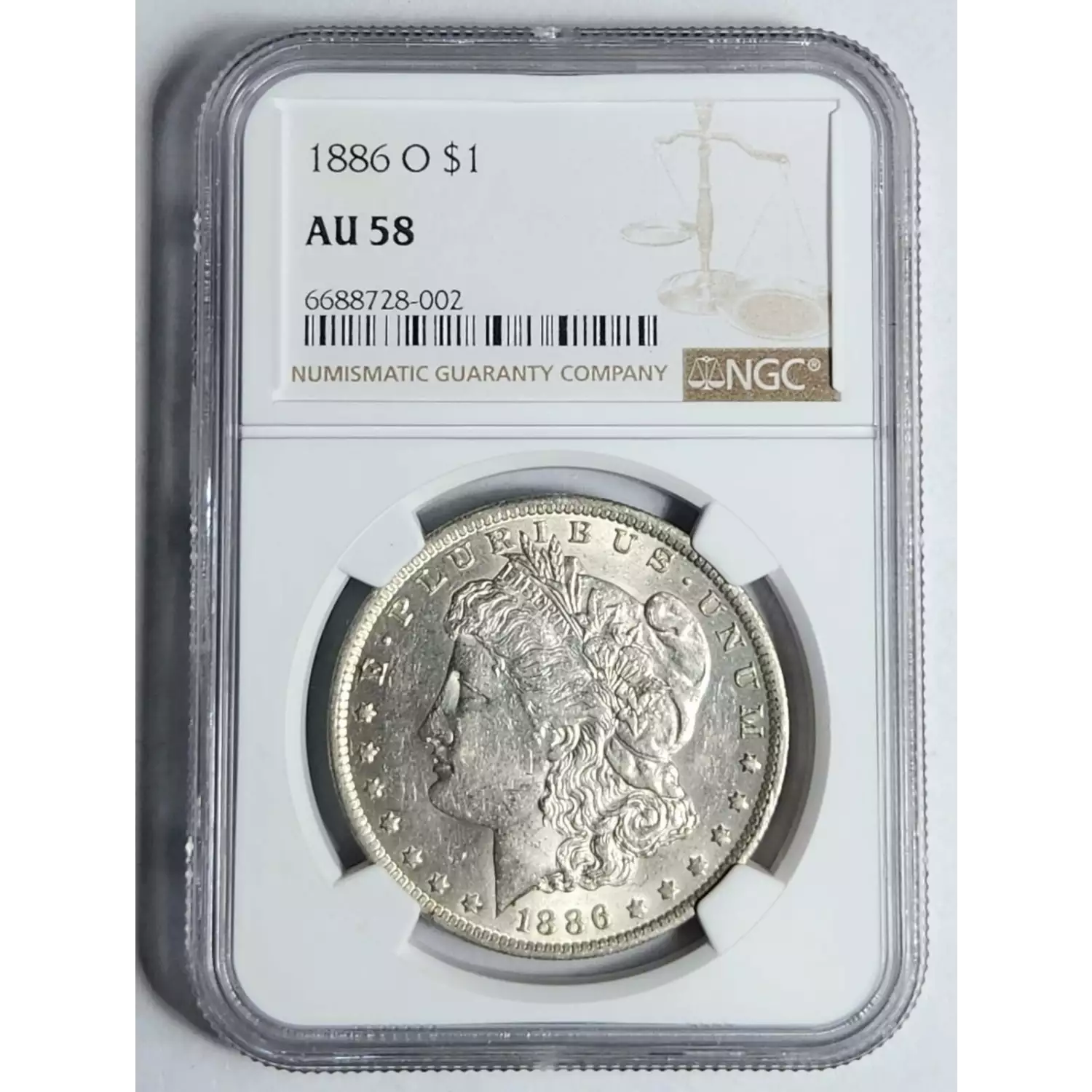 1886-O Morgan Silver Dollar NGC AU-58 - Bob Paul Rare Coins