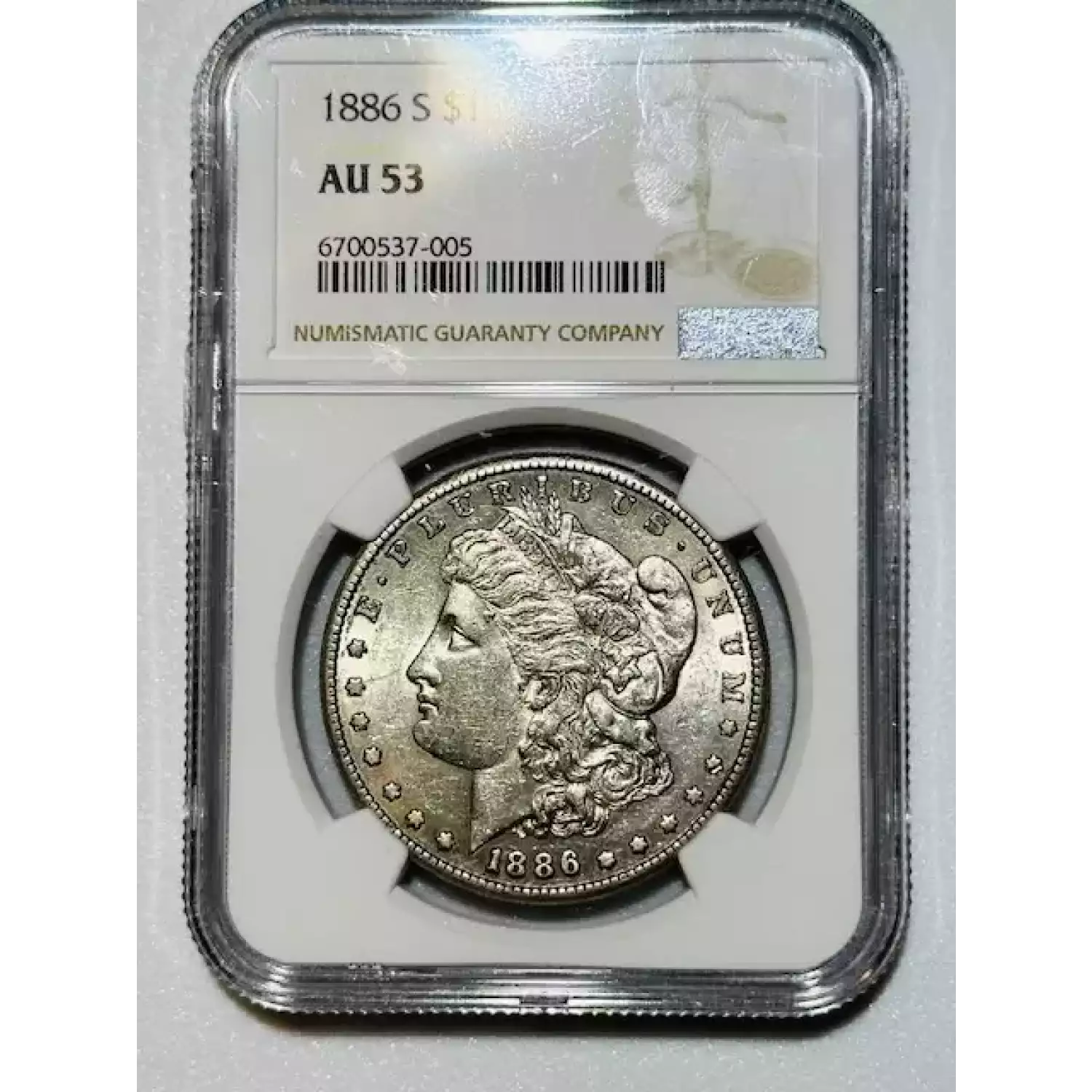 1886-S Morgan Silver Dollar NGC AU-53 - Bob Paul Rare Coins