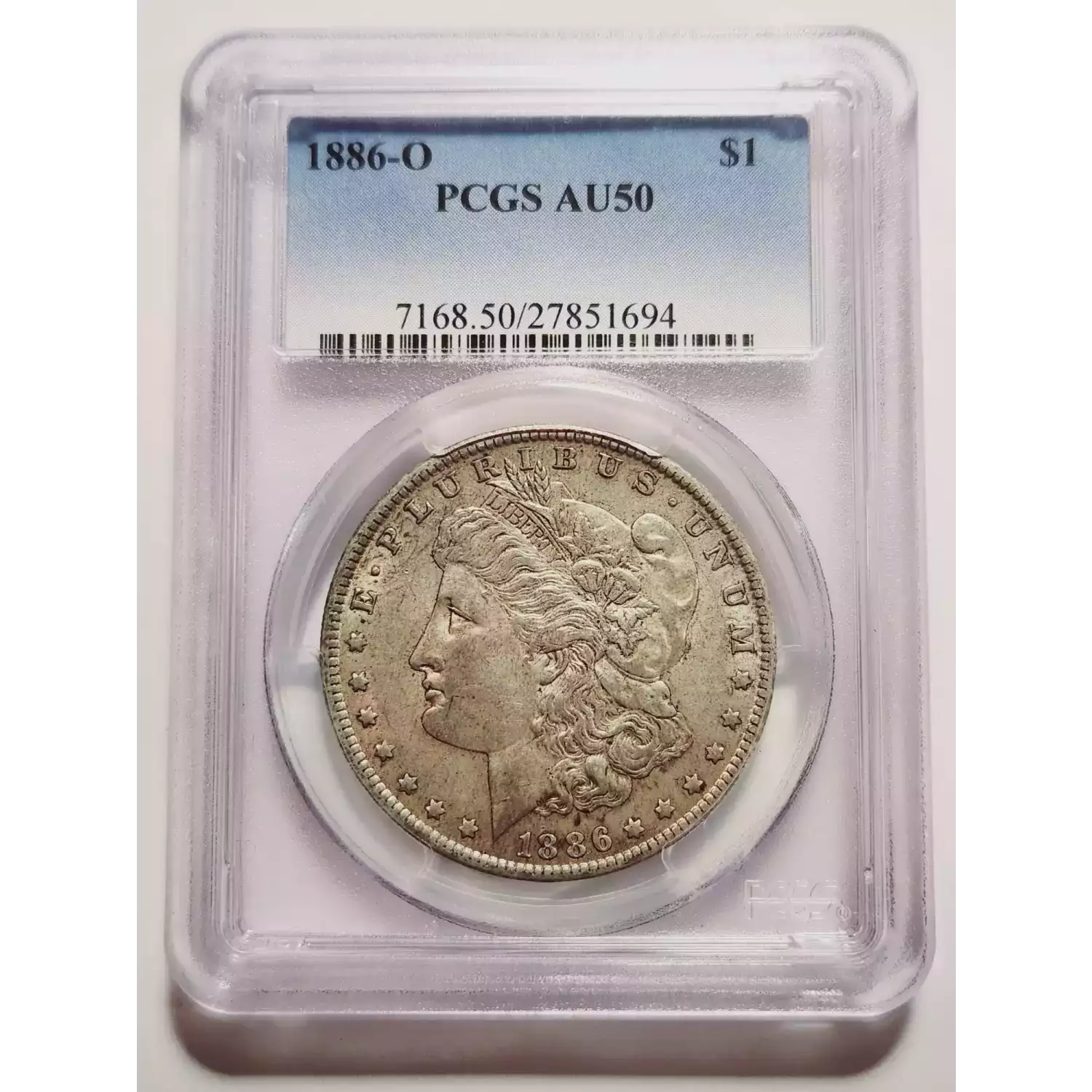 1886-O Morgan Silver Dollar PCGS AU-50 - Bob Paul Rare Coins