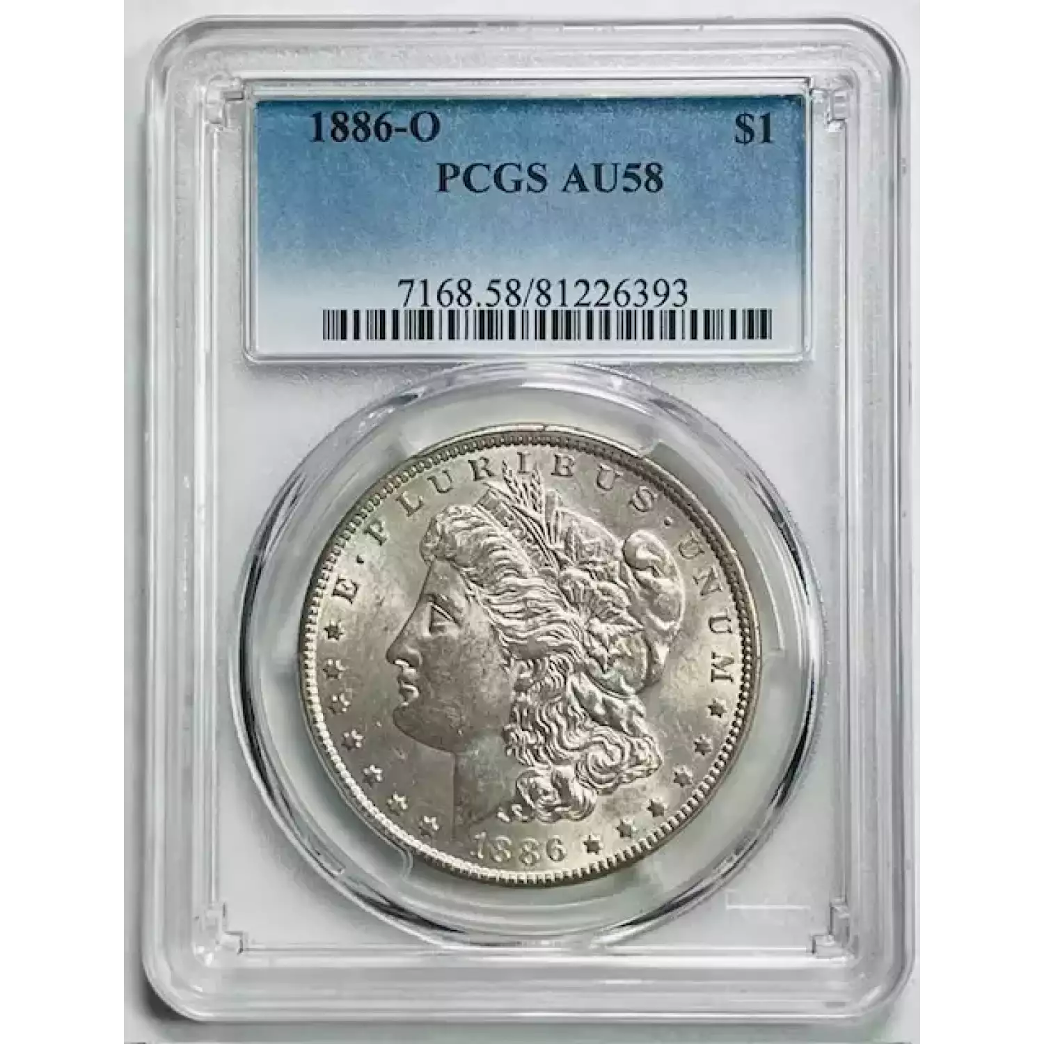 1886-O Morgan Silver Dollar PCGS AU-58 - Bob Paul Rare Coins