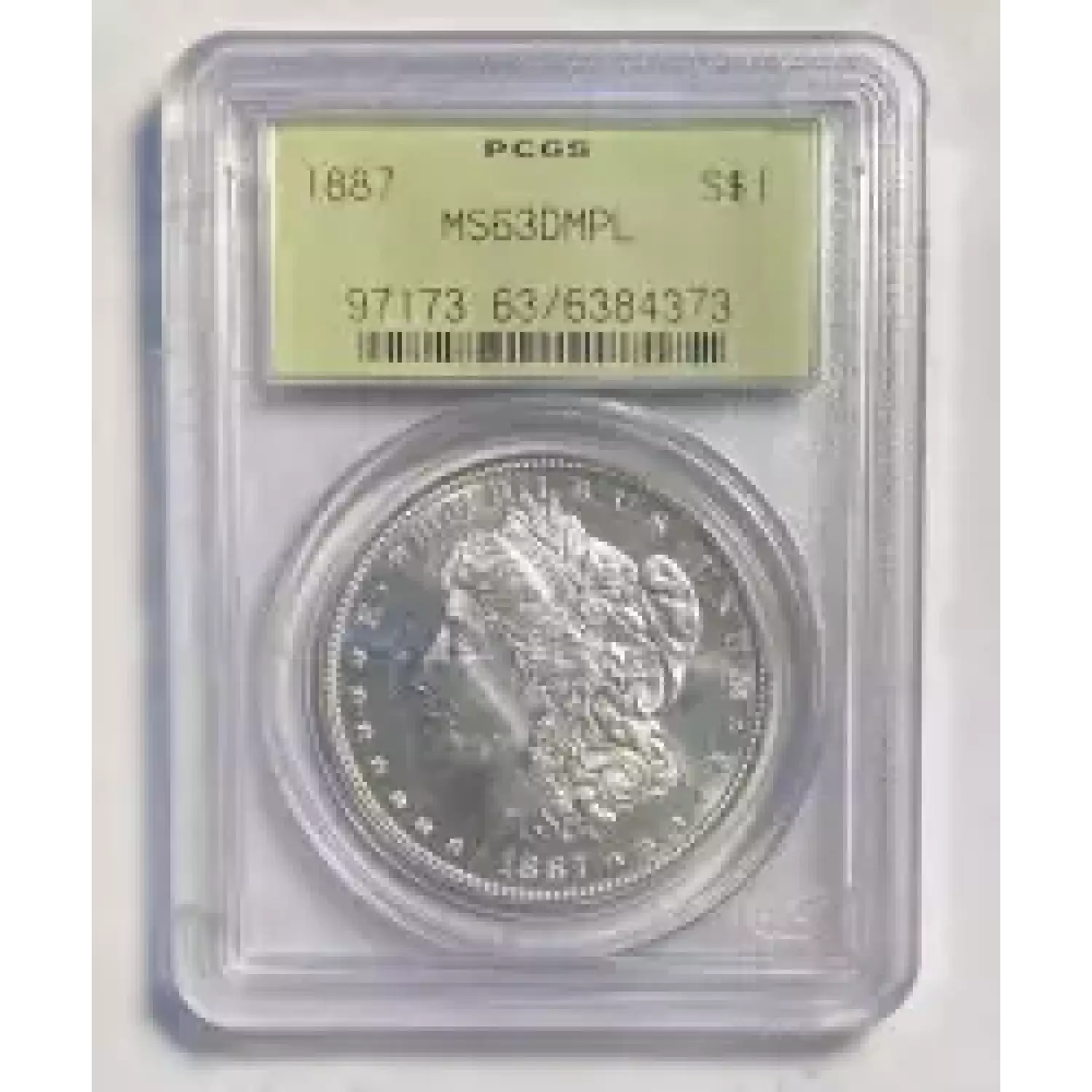 1887 Morgan Silver Dollar PCGS MS-63 DMPL - Bob Paul Rare Coins