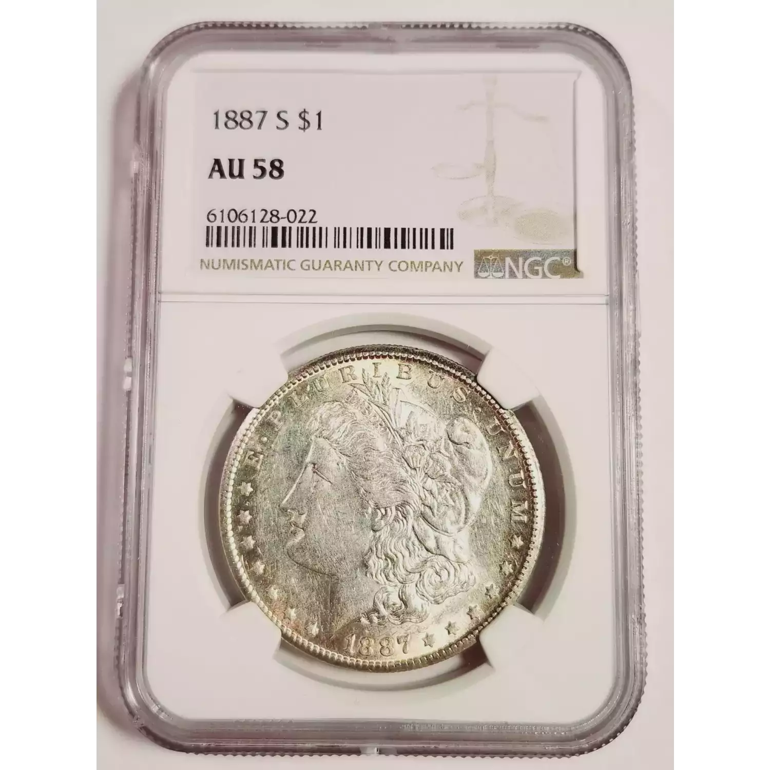 1887-S Morgan Silver Dollar NGC AU-58 - Bob Paul Rare Coins