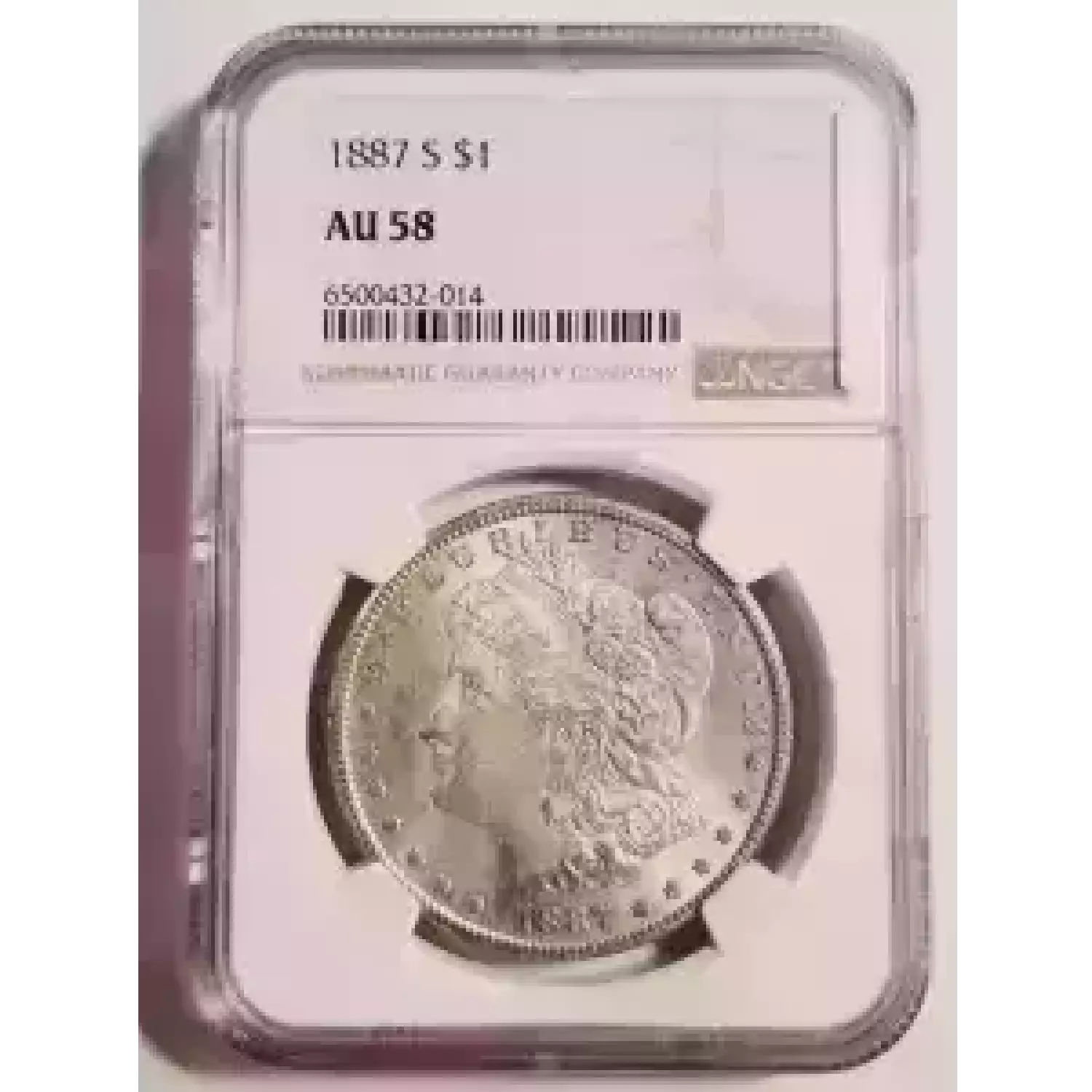 1887-S Morgan Silver Dollar NGC AU-58 - Bob Paul Rare Coins