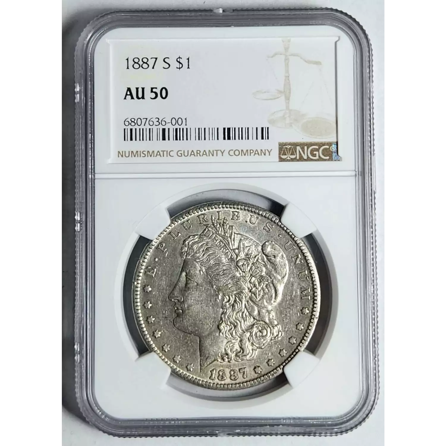 1887-S NGC AU-50 - Bob Paul Rare Coins
