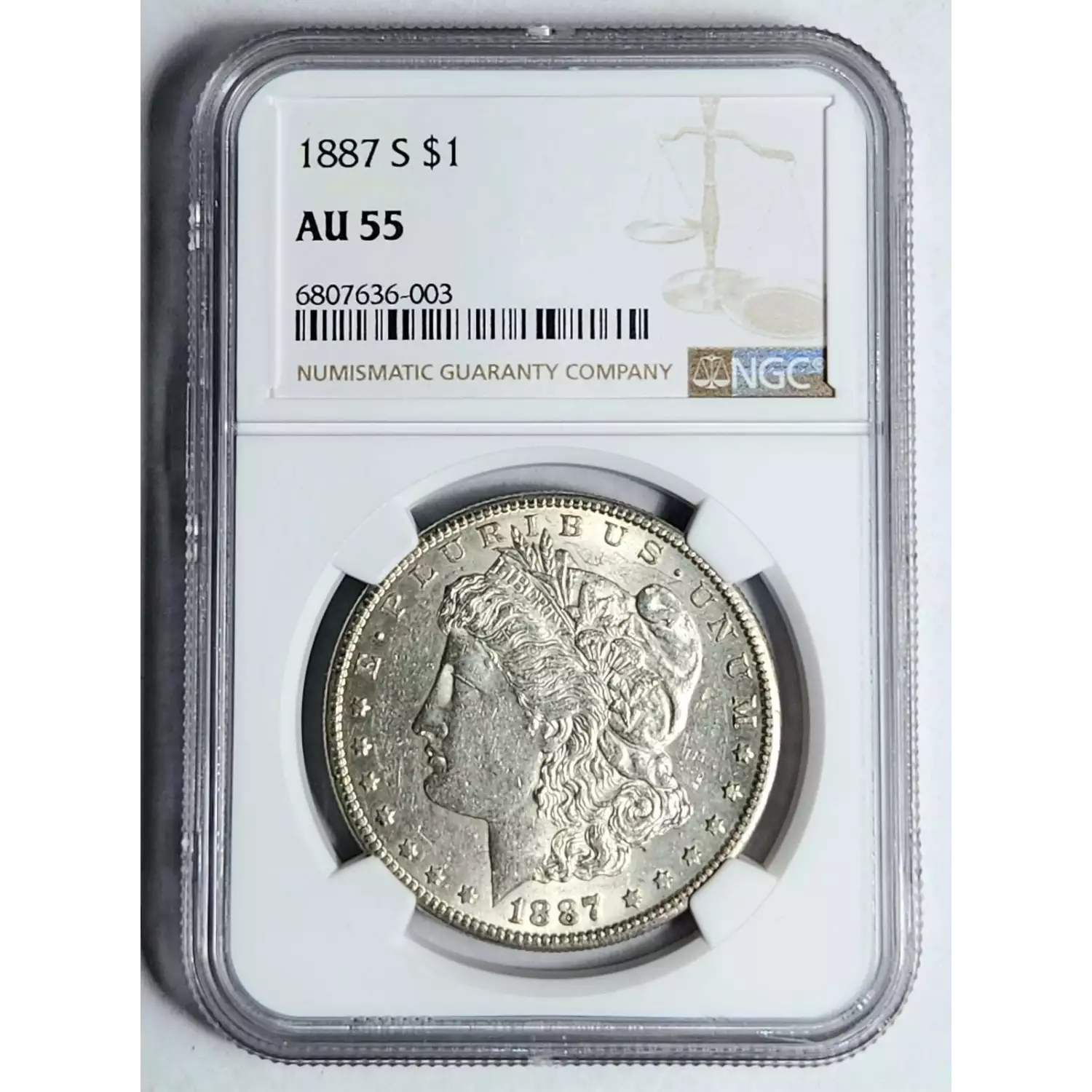 1887-S Morgan Silver Dollar NGC AU-55 - Bob Paul Rare Coins
