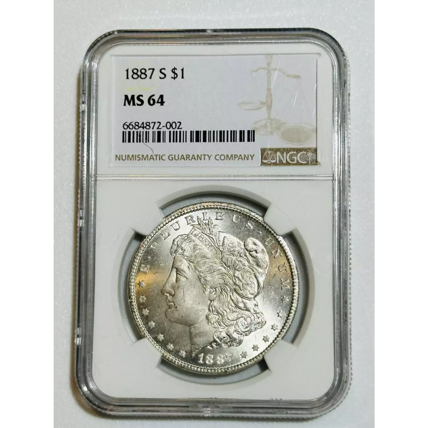 1887-S Morgan Silver Dollar NGC MS-64 - Bob Paul Rare Coins