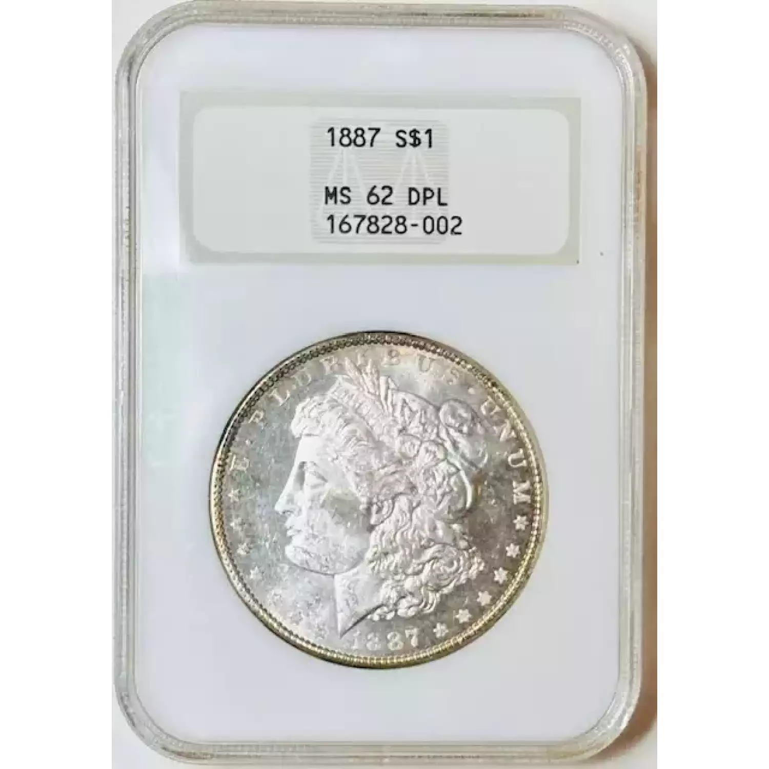 1887 Morgan Silver Dollar NGC MS-62 DPL - Bob Paul Rare Coins