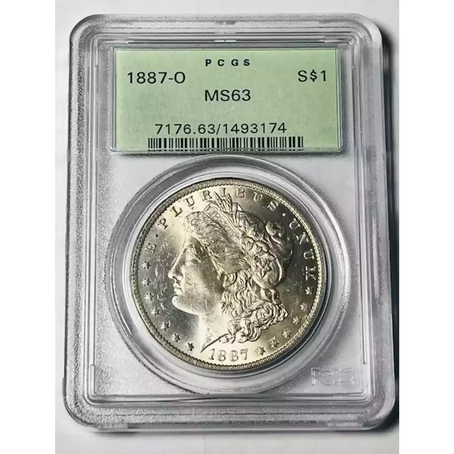 1887-O Morgan Silver Dollar PCGS MS-63 Old Green Holder! Premium Quality! - Bob Paul Rare Coins