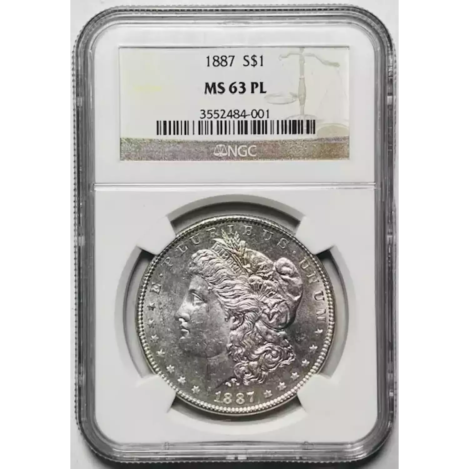 1887 Morgan Silver Dollar NGC MS-63 PL - Bob Paul Rare Coins