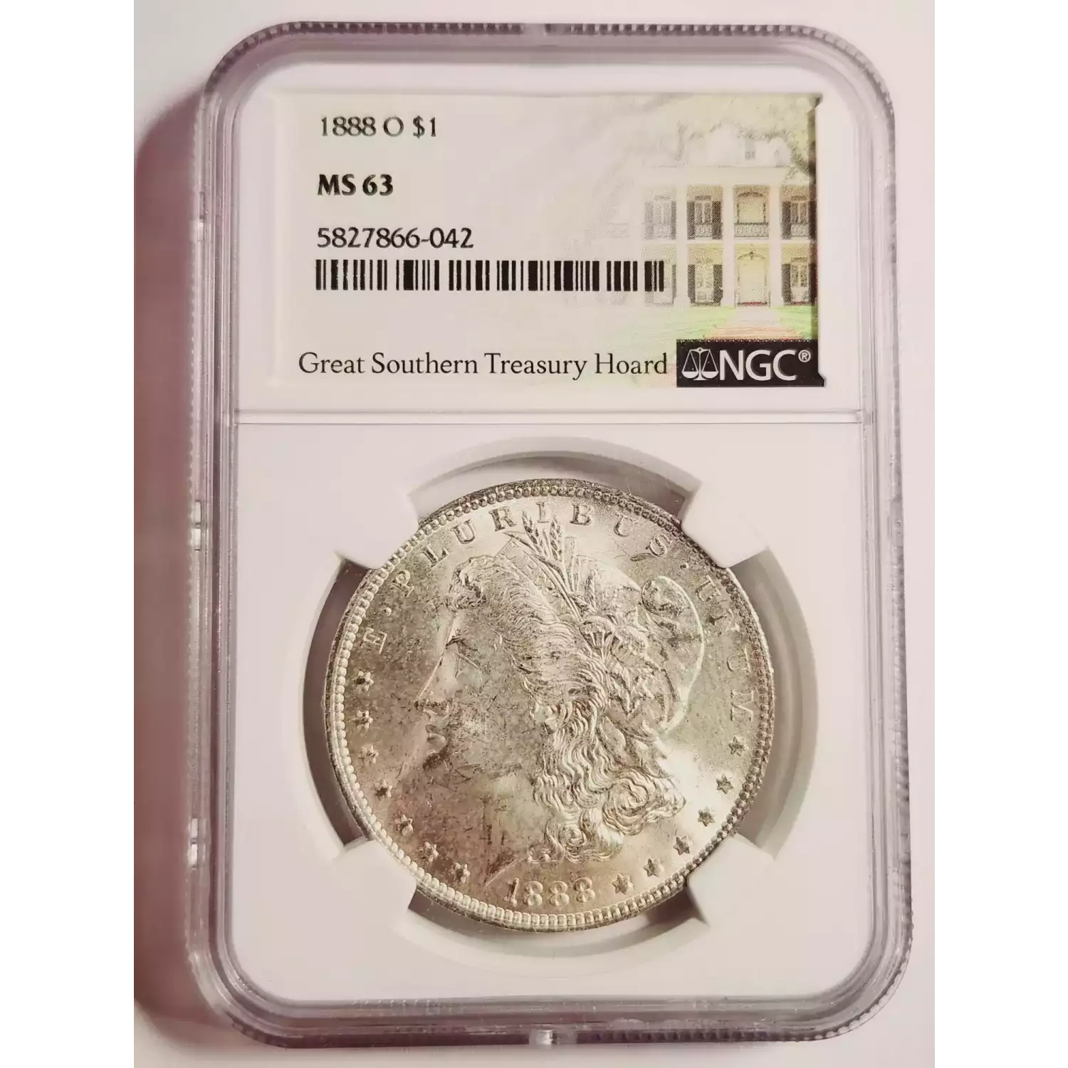 1888-O Morgan Silver Dollar NGC MS-63 GREAT SOUTHERN TREASURY HOARD - Bob Paul Rare Coins