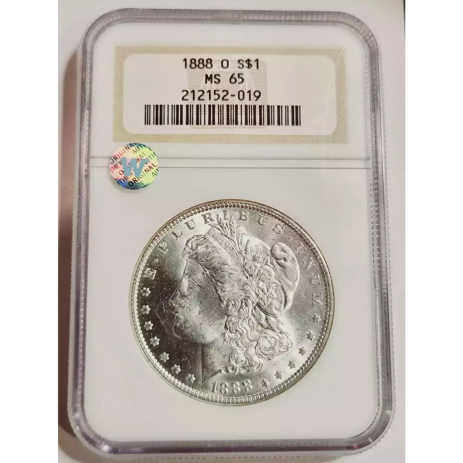 1888-O Morgan Silver Dollar NGC MS-65 Sight White - Bob Paul Rare Coins