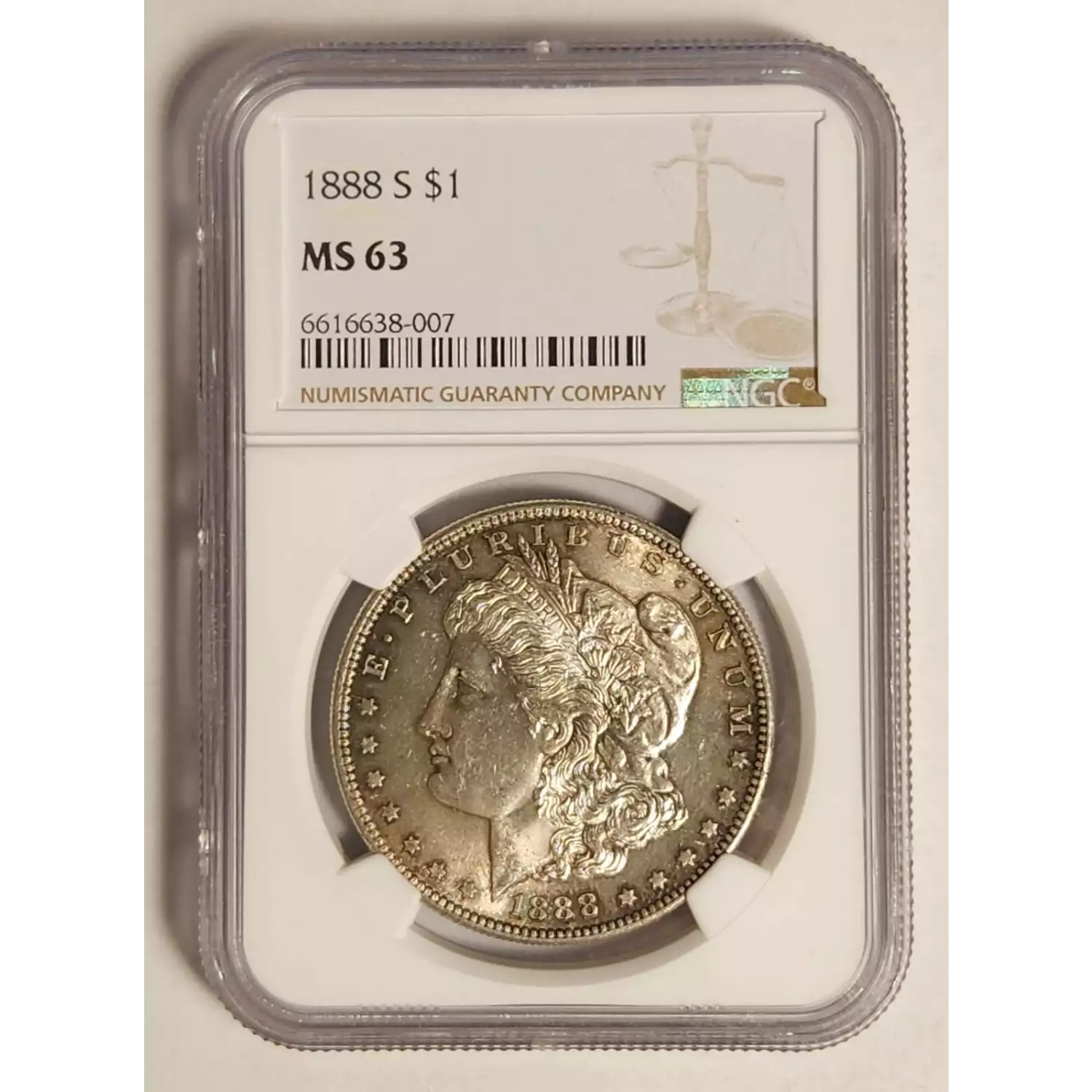 1888-S Morgan Silver Dollar NGC MS-63 - Bob Paul Rare Coins