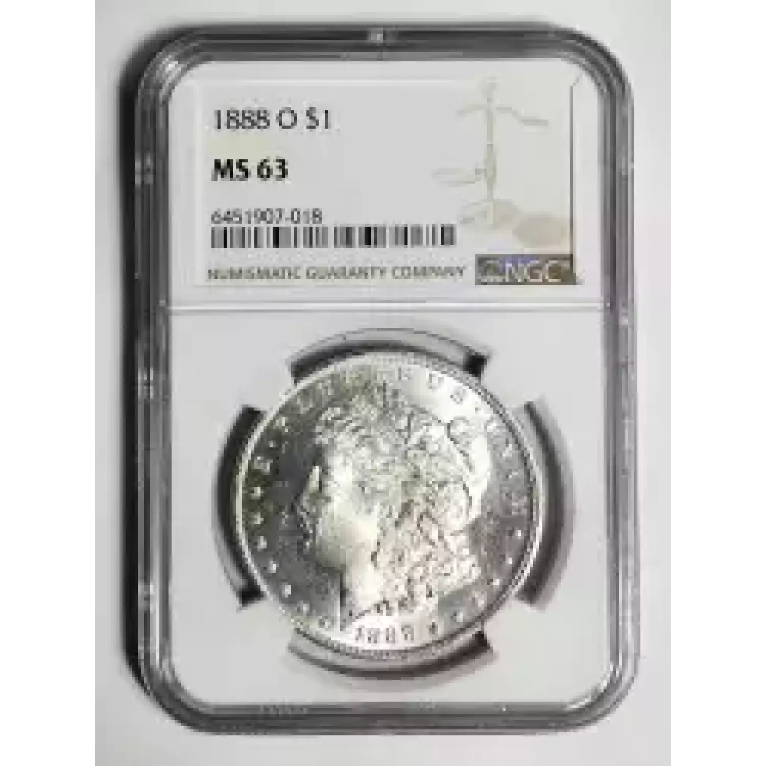 1888-O Morgan Silver Dollar NGC MS-63 - WHITE - Bob Paul Rare Coins