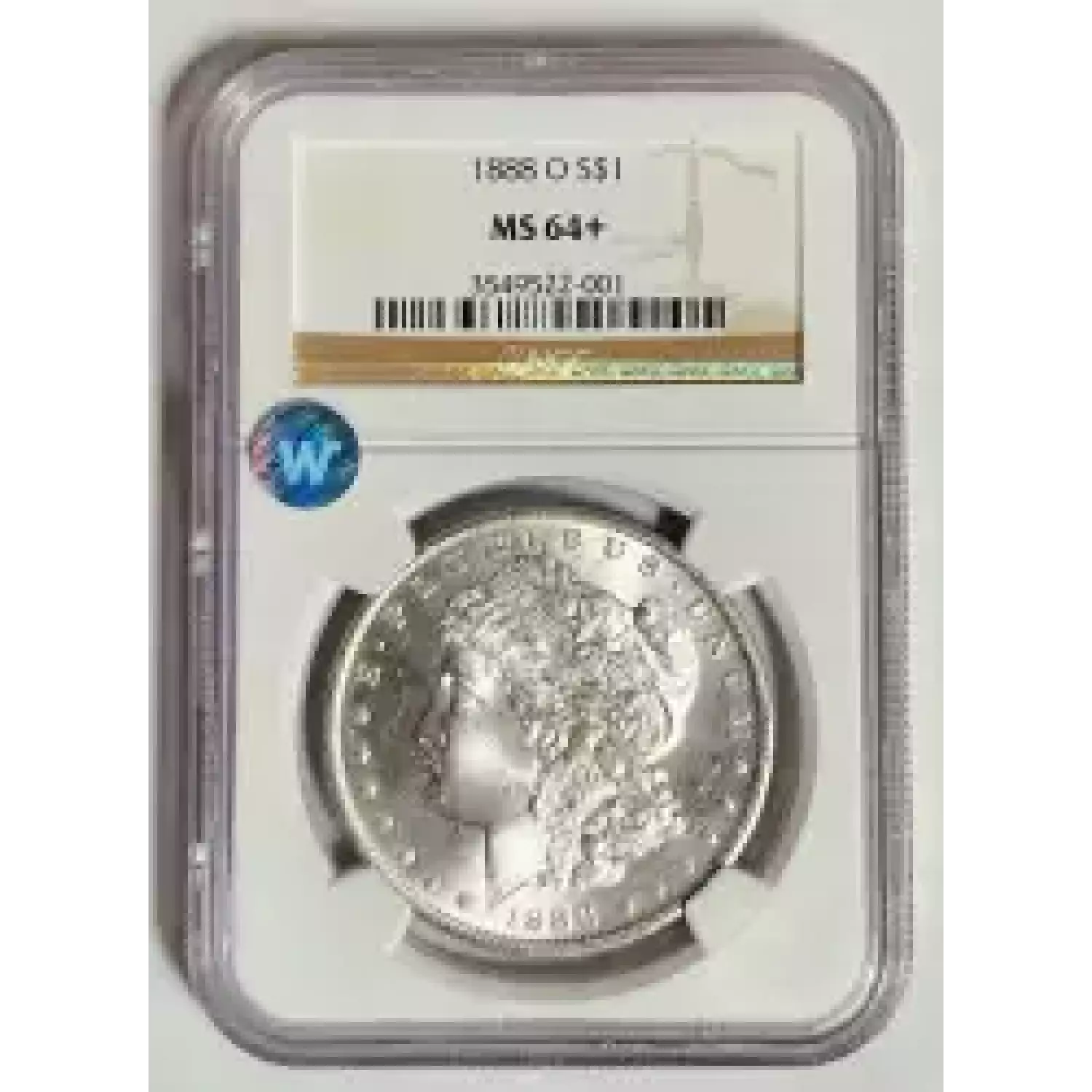 1888-O Morgan Silver Dollar NGC MS-64+ - A WOW COIN! Sight White - Bob Paul Rare Coins