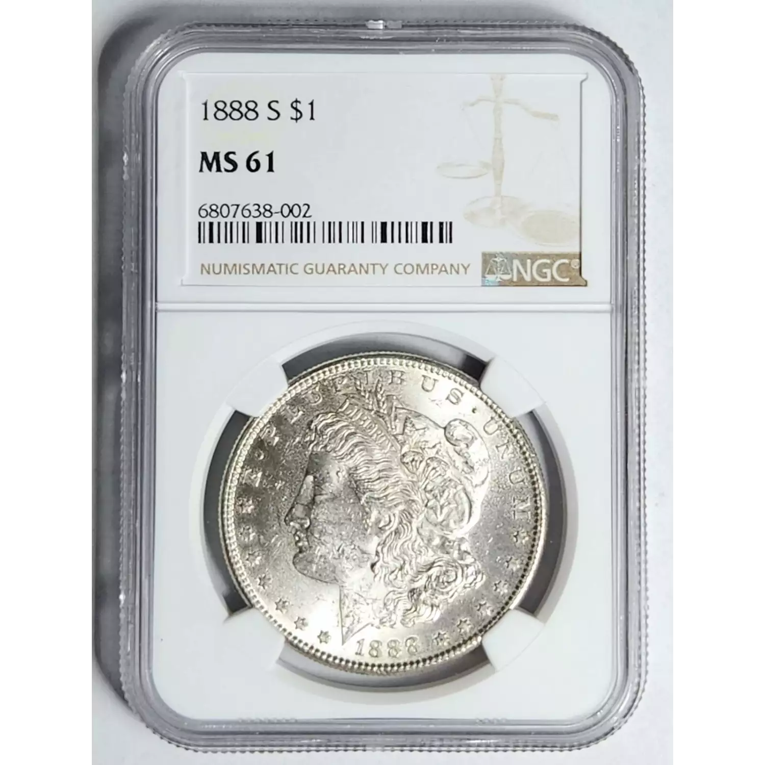 1888-S NGC MS-61 - Bob Paul Rare Coins