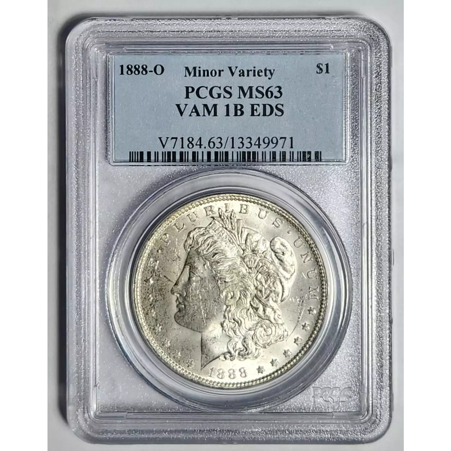 1888-O Morgan Silver Dollar PCGS MS-63 VAM 1B EDS - MINOR VARIETY - Bob Paul Rare Coins