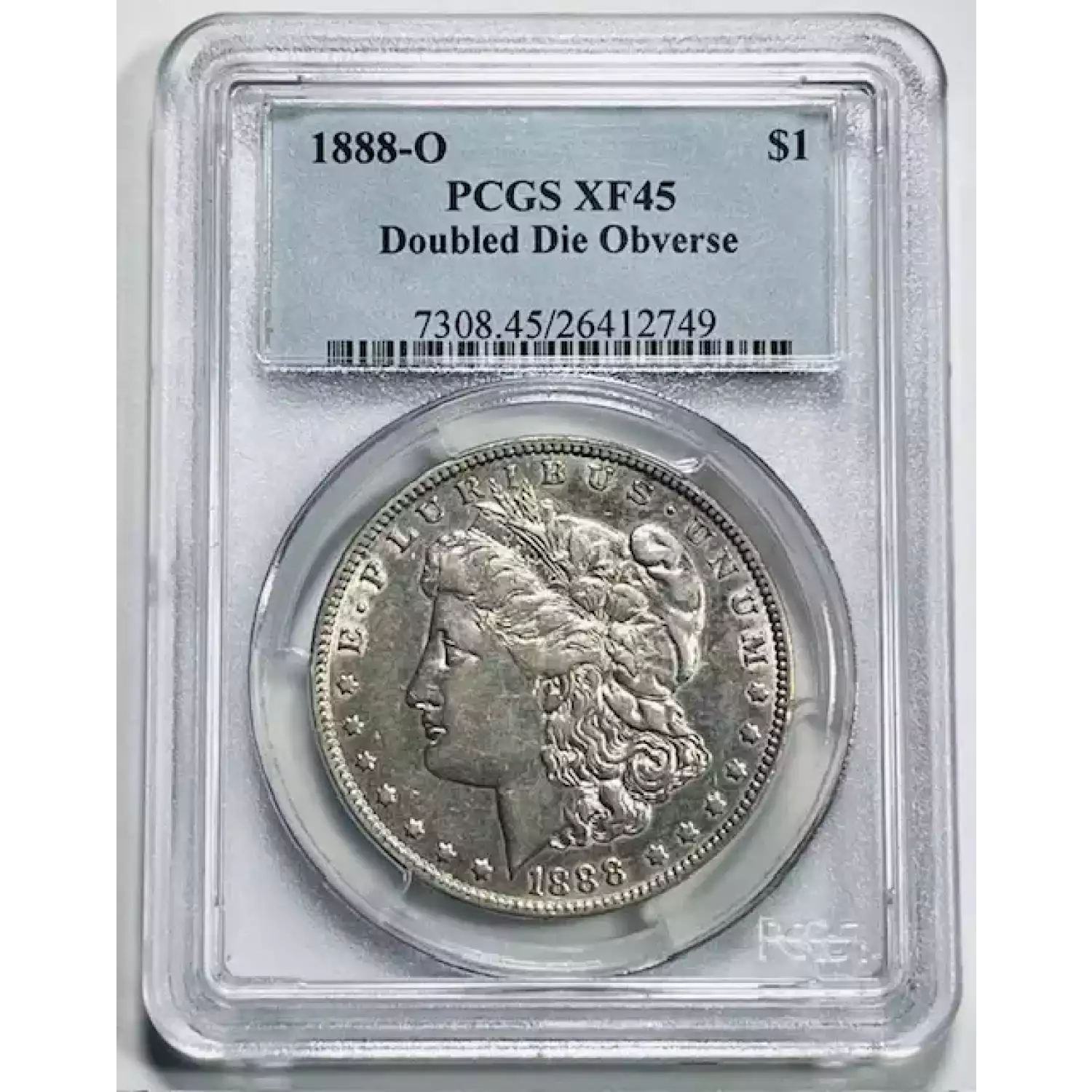 1888-O Morgan Silver Dollar PCGS XF-45 Doubled Die Obv Hot Lips! - Bob Paul Rare Coins