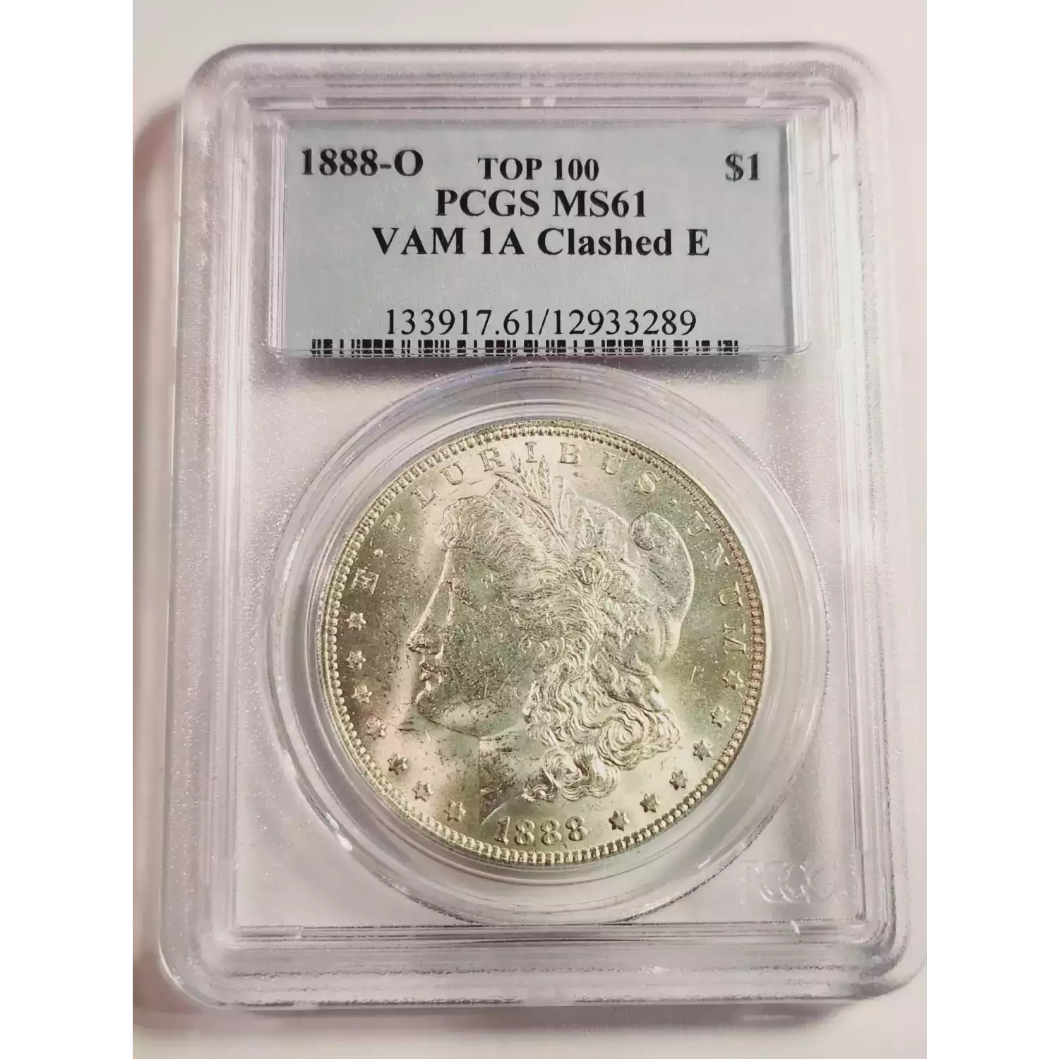 1888-O Morgan Silver Dollar PCGS MS-61 VAM 1A - CLASHED E - TOP 100 - Bob Paul Rare Coins